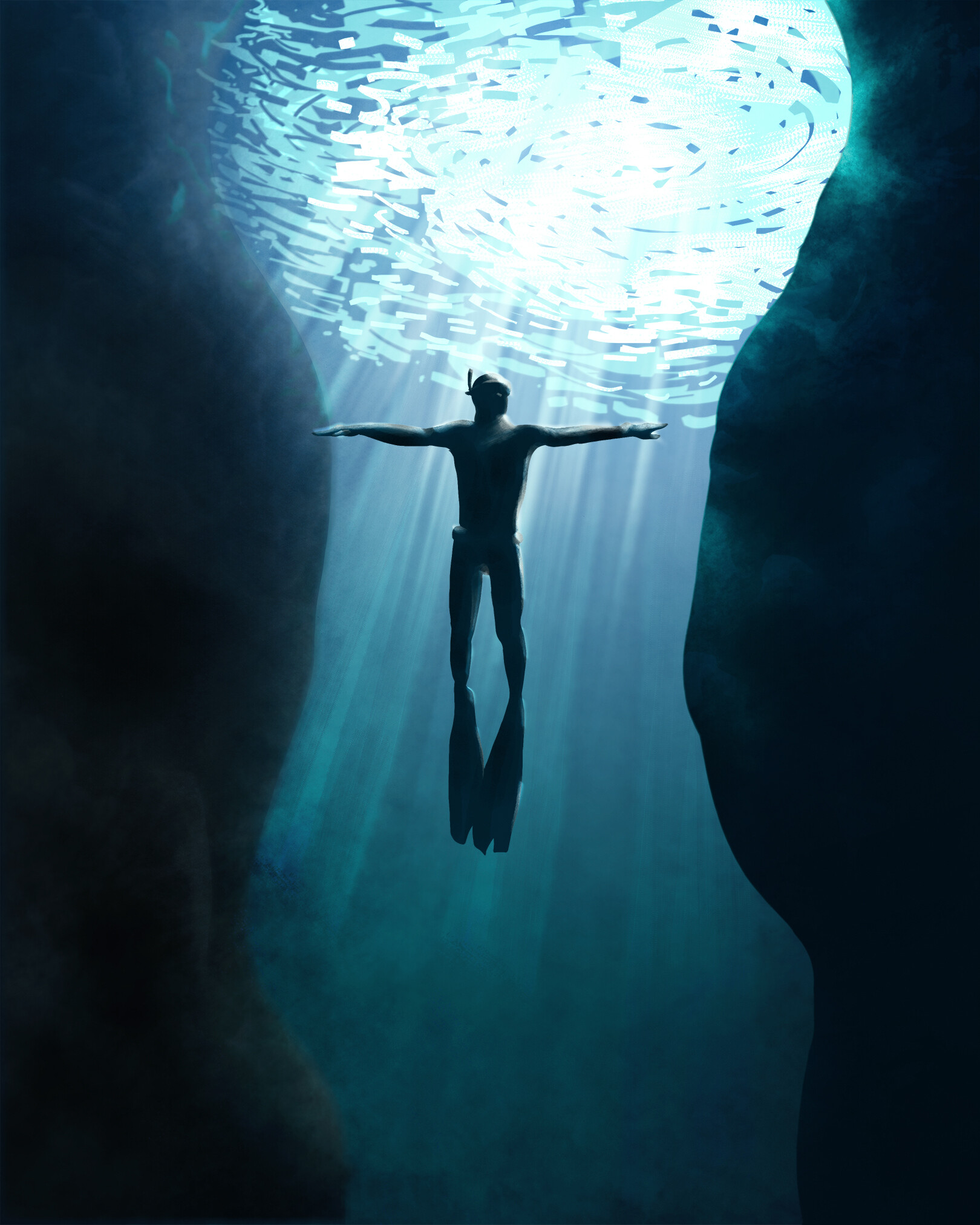ArtStation - Free diving