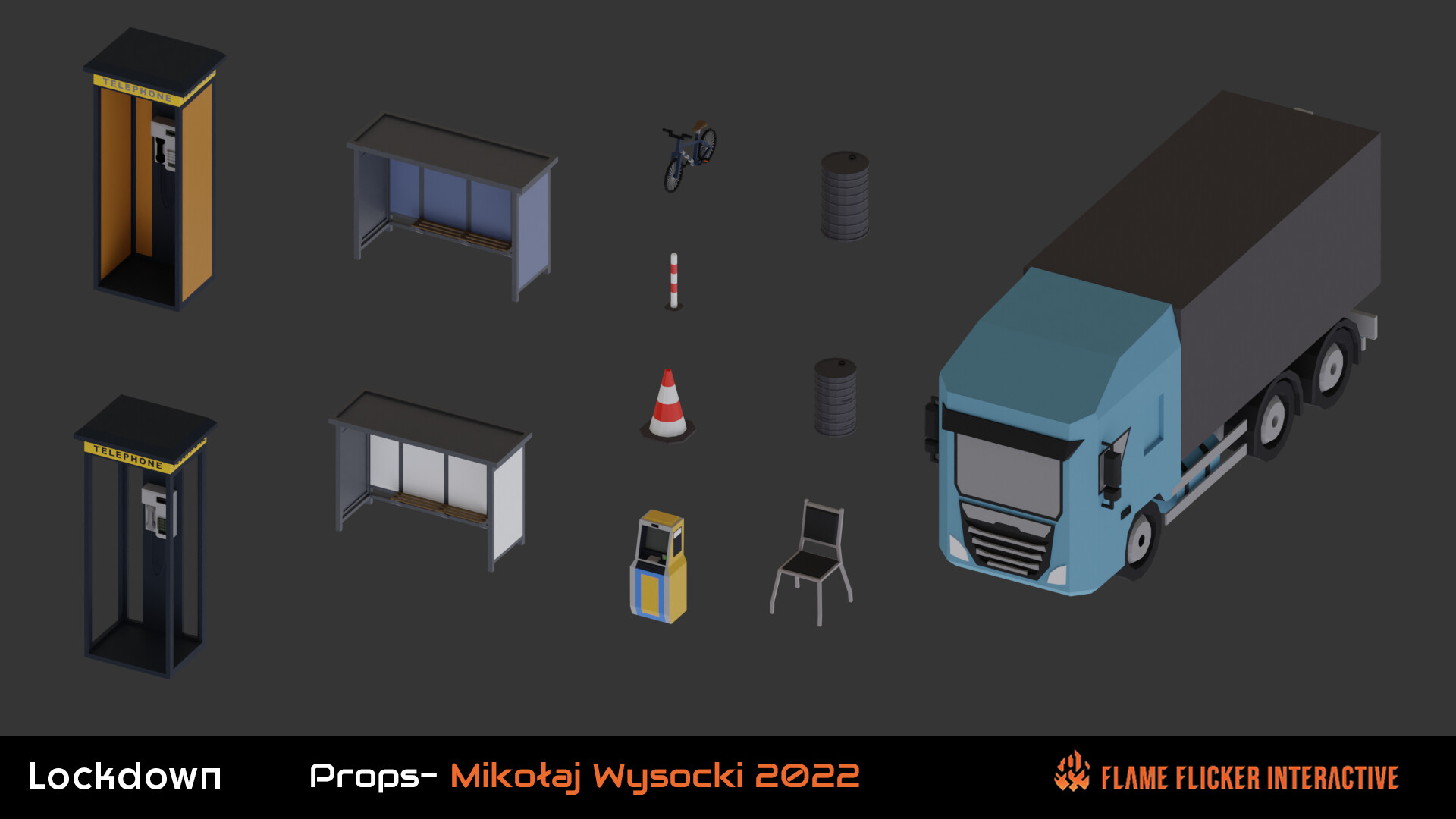 ArtStation - Lockdown- props for environment