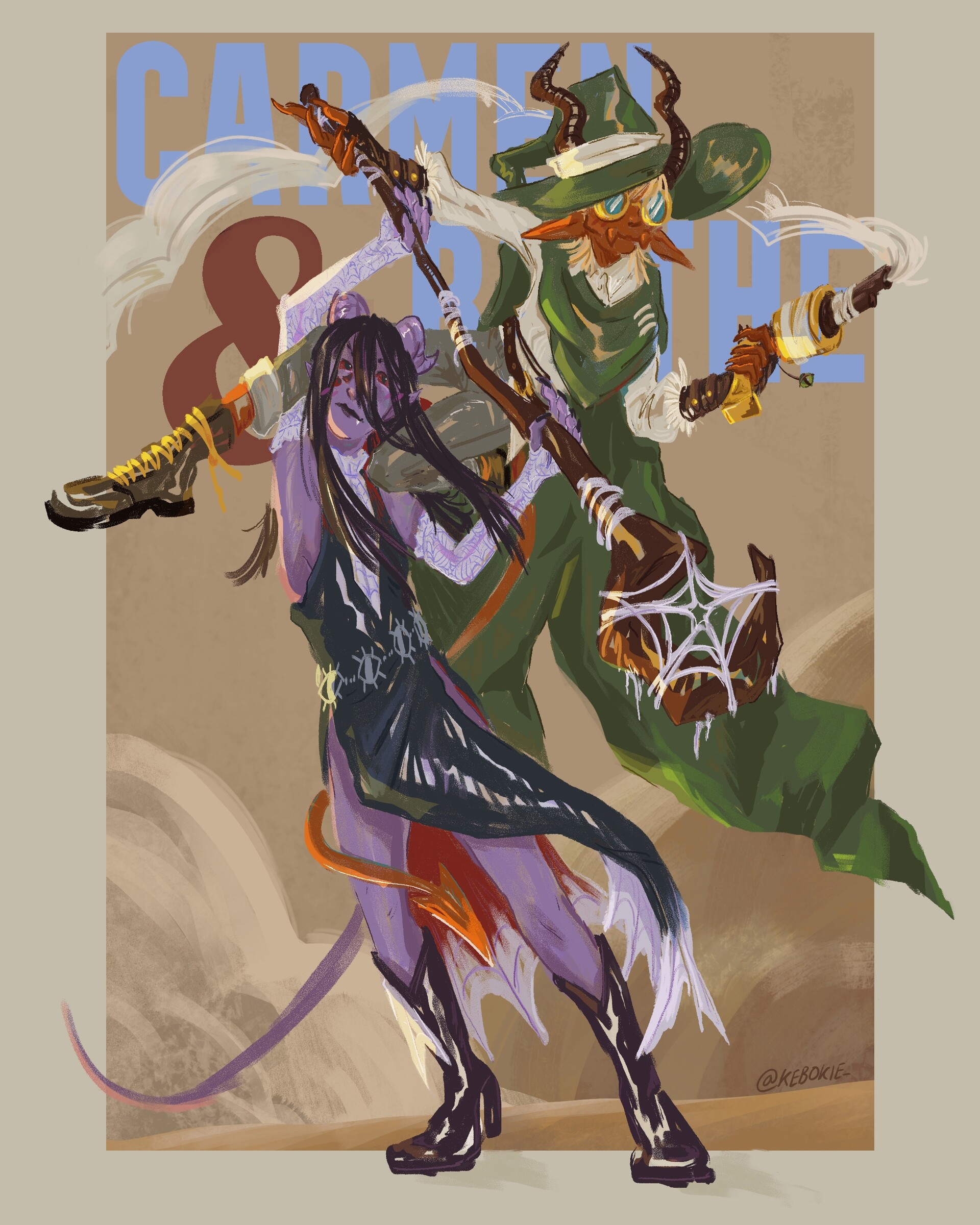 ArtStation - Carmen & Blithe Comic Test