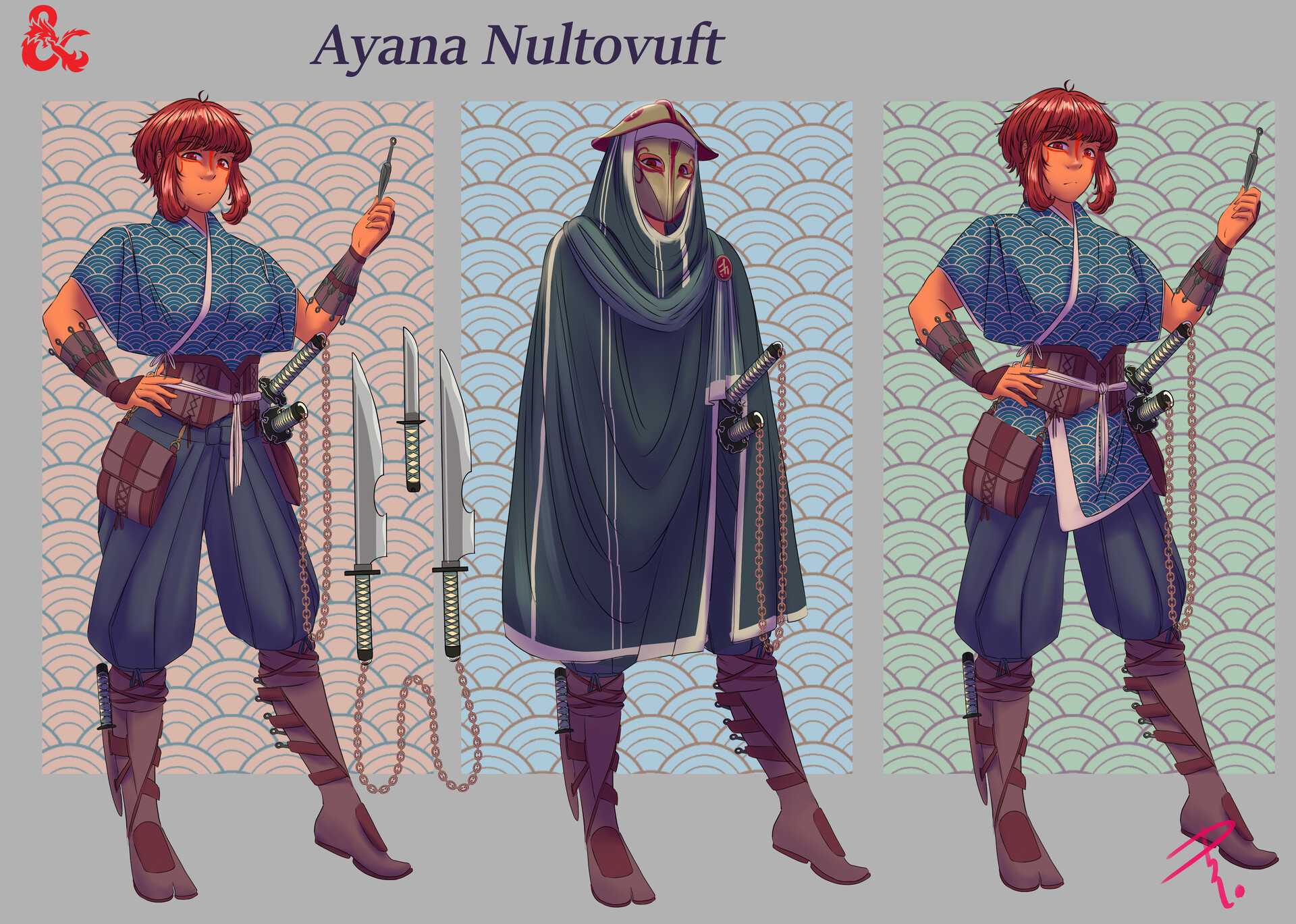 ArtStation - DnD Character Concept (Human variant - Shadow Monk)