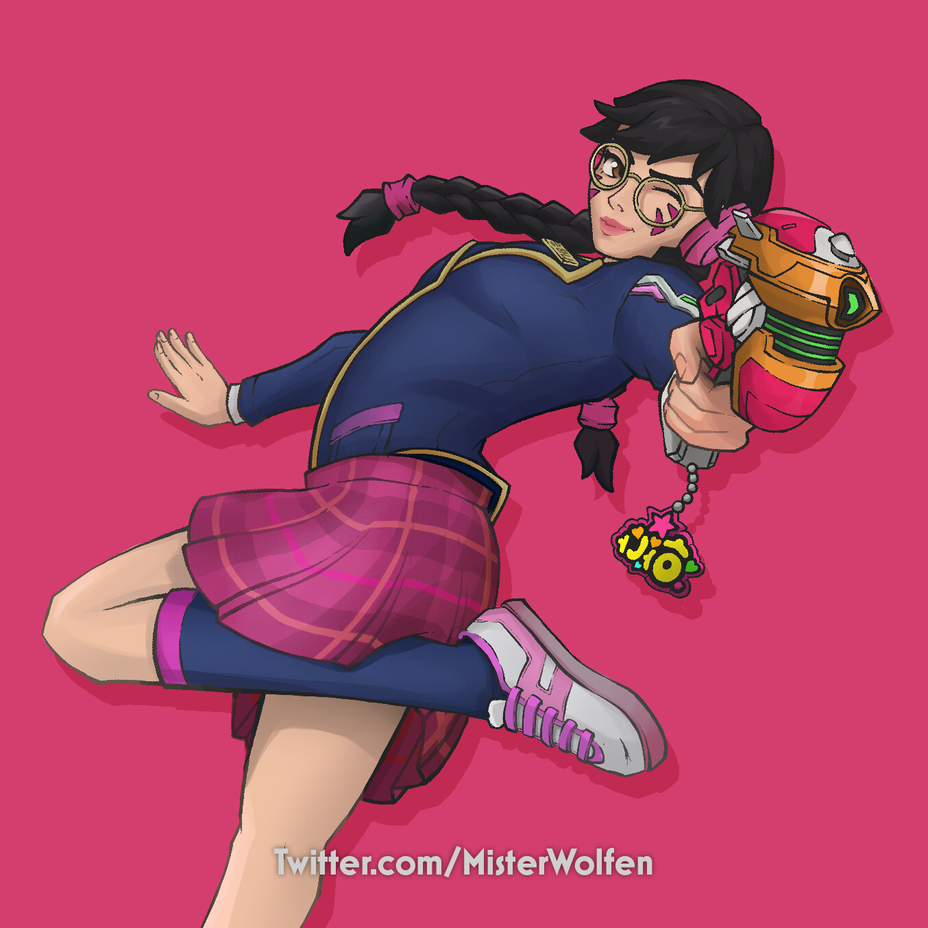 ArtStation - Academy D.Va Overwatch Fanart