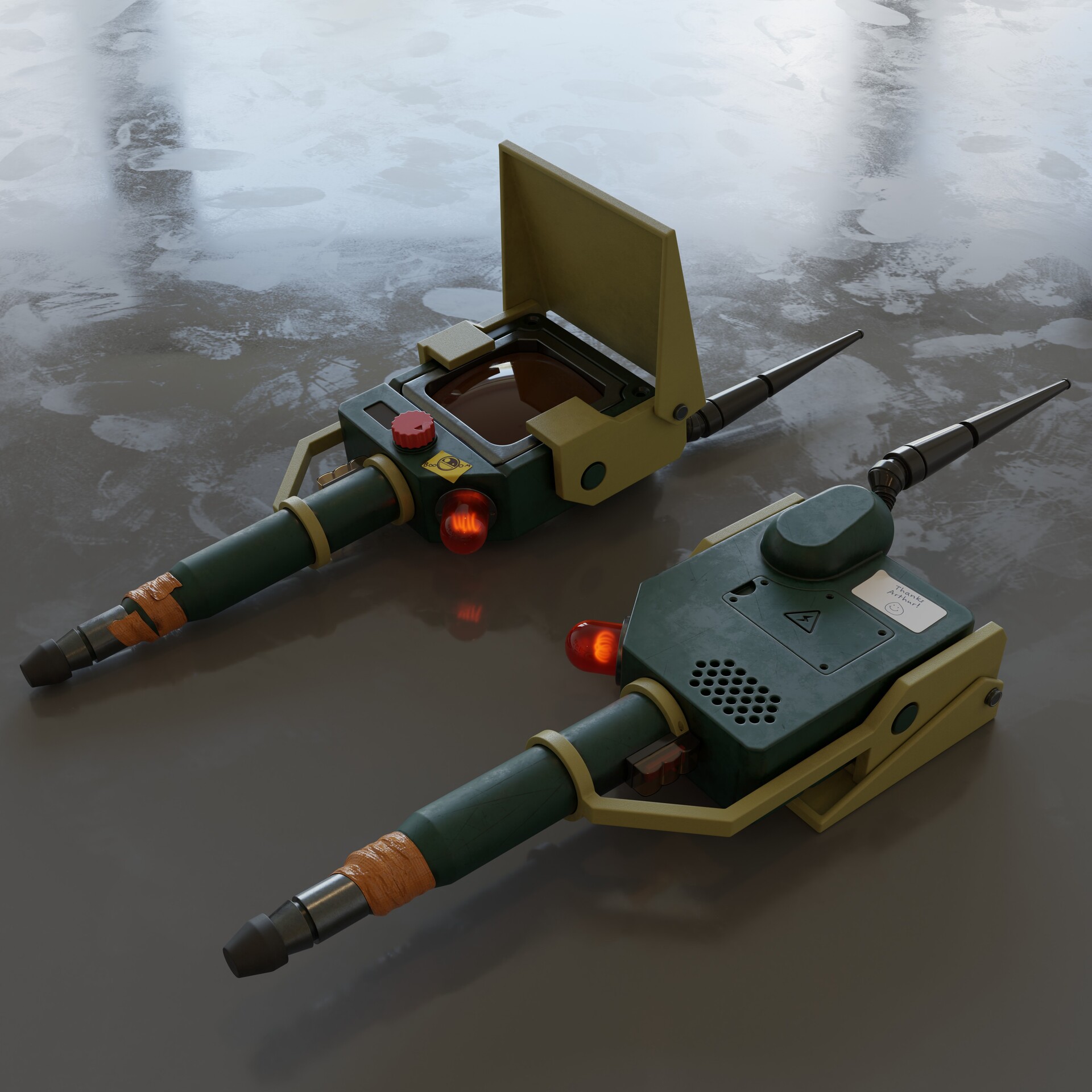 ArtStation - Scanner thingie (from concept by Arthur Mougne)