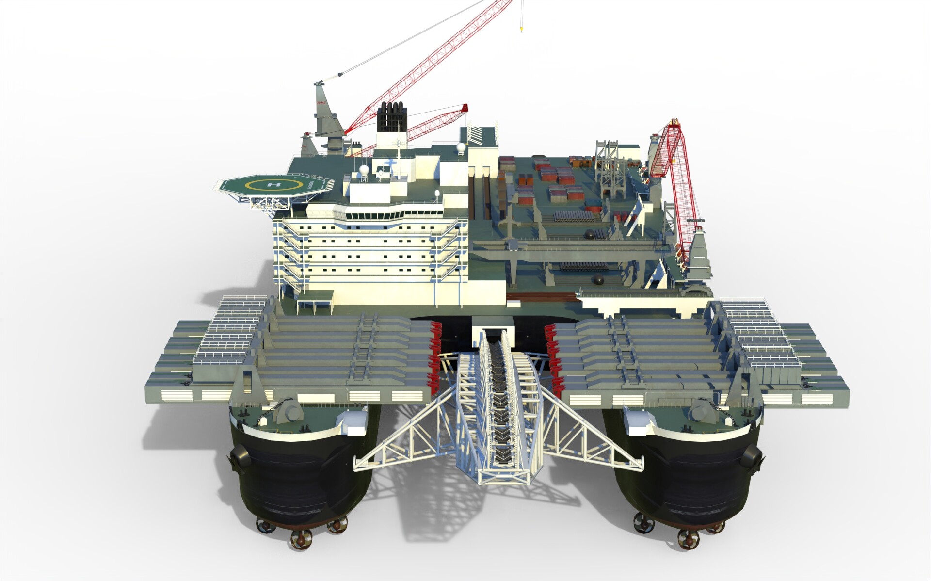 Tim Samedov - Pioneering spirit Pipelay vessel 3D model