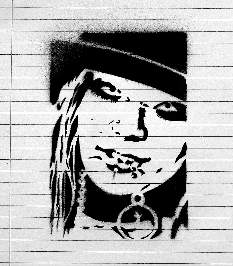 ArtStation - Stencil portrait