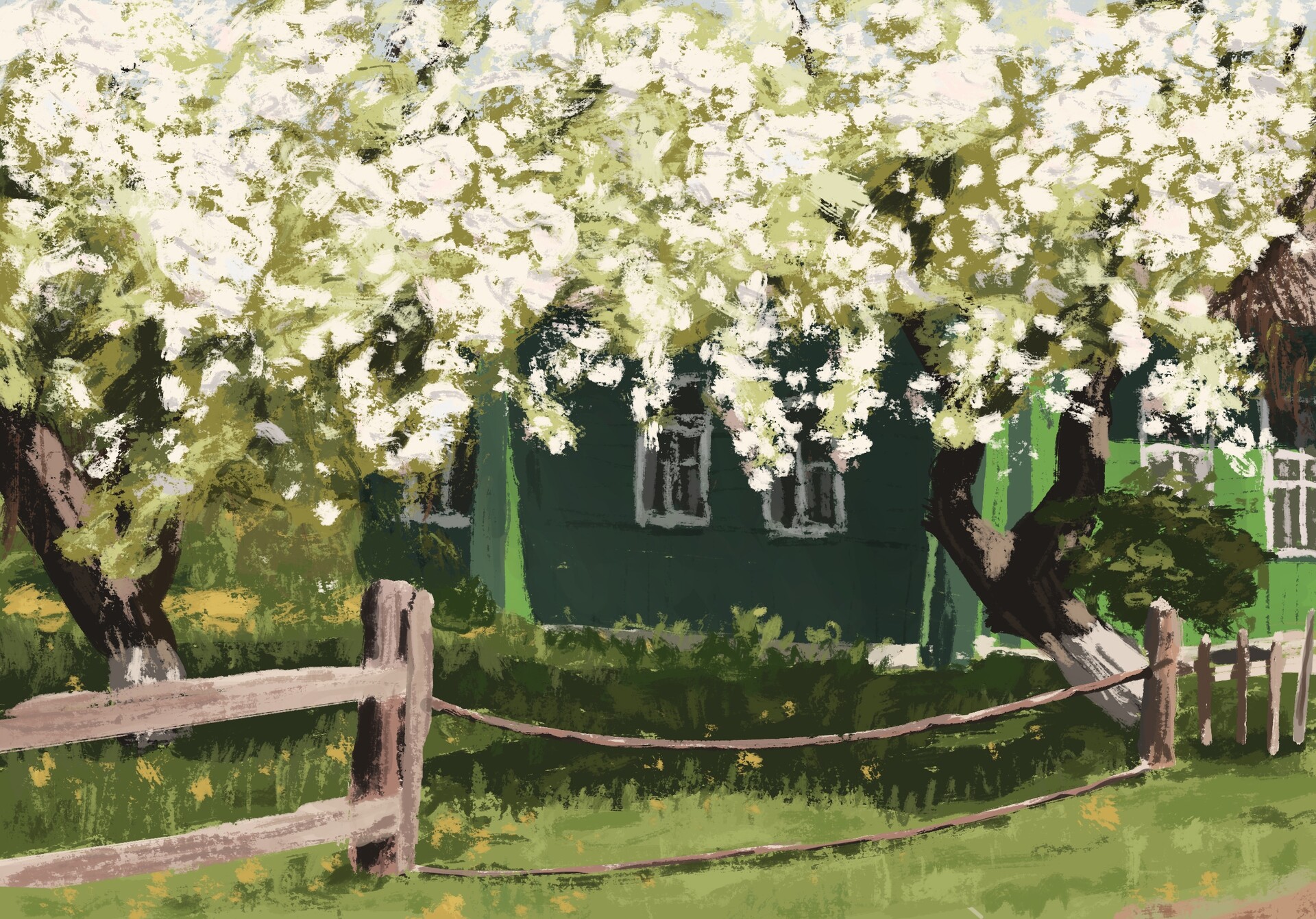 ArtStation - Apple trees
