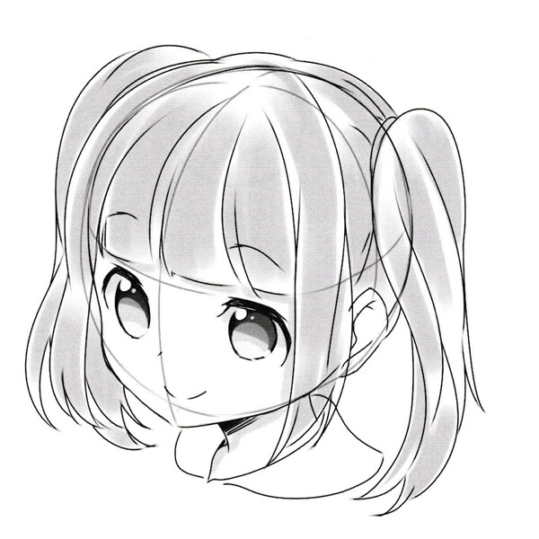 Anime Art Academy - Drawing the face from above, at an angle
