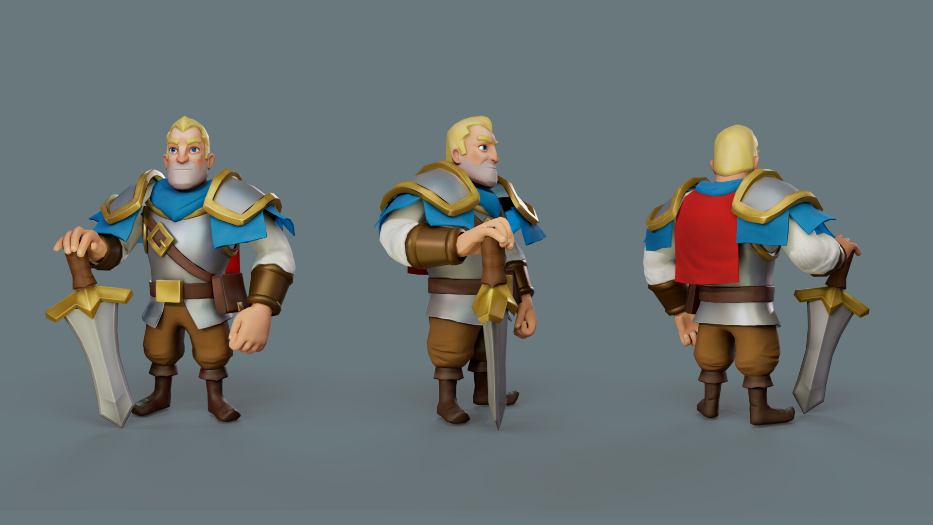 ArtStation - Knight Low Poly Character