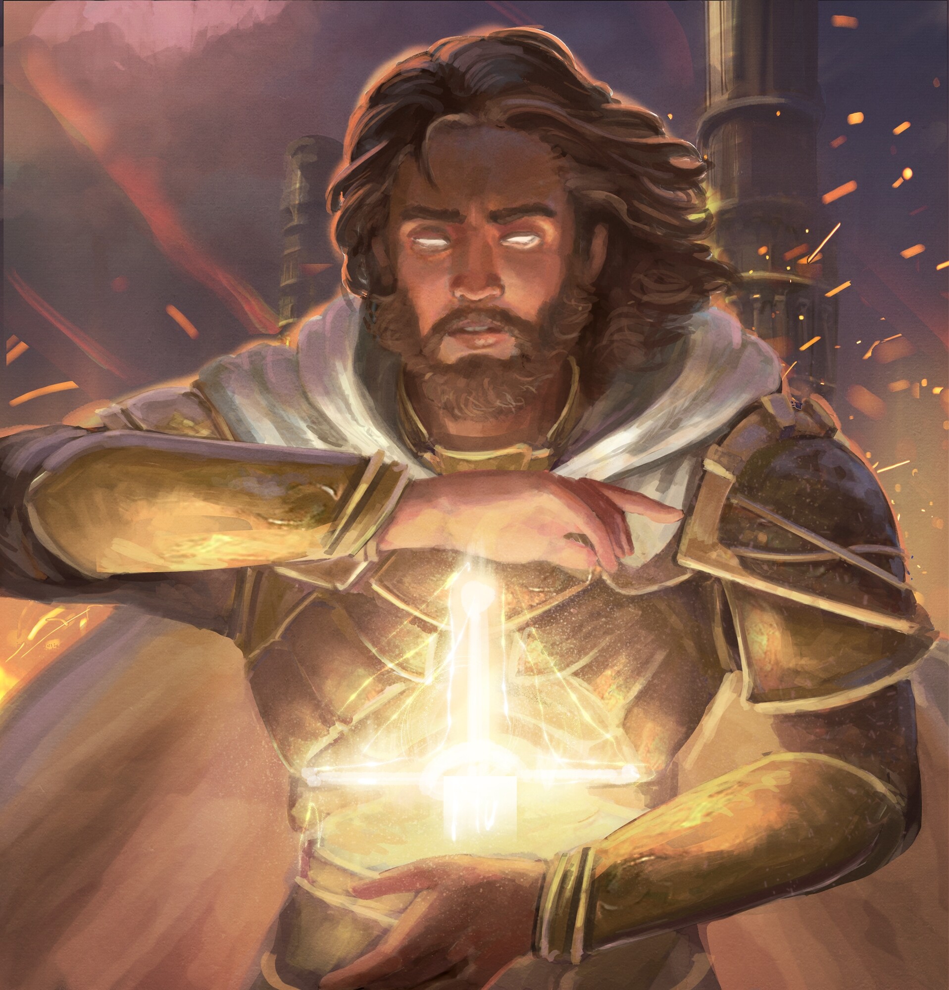 ArtStation - Jacob, Paladin of light : Demon Rush TCG