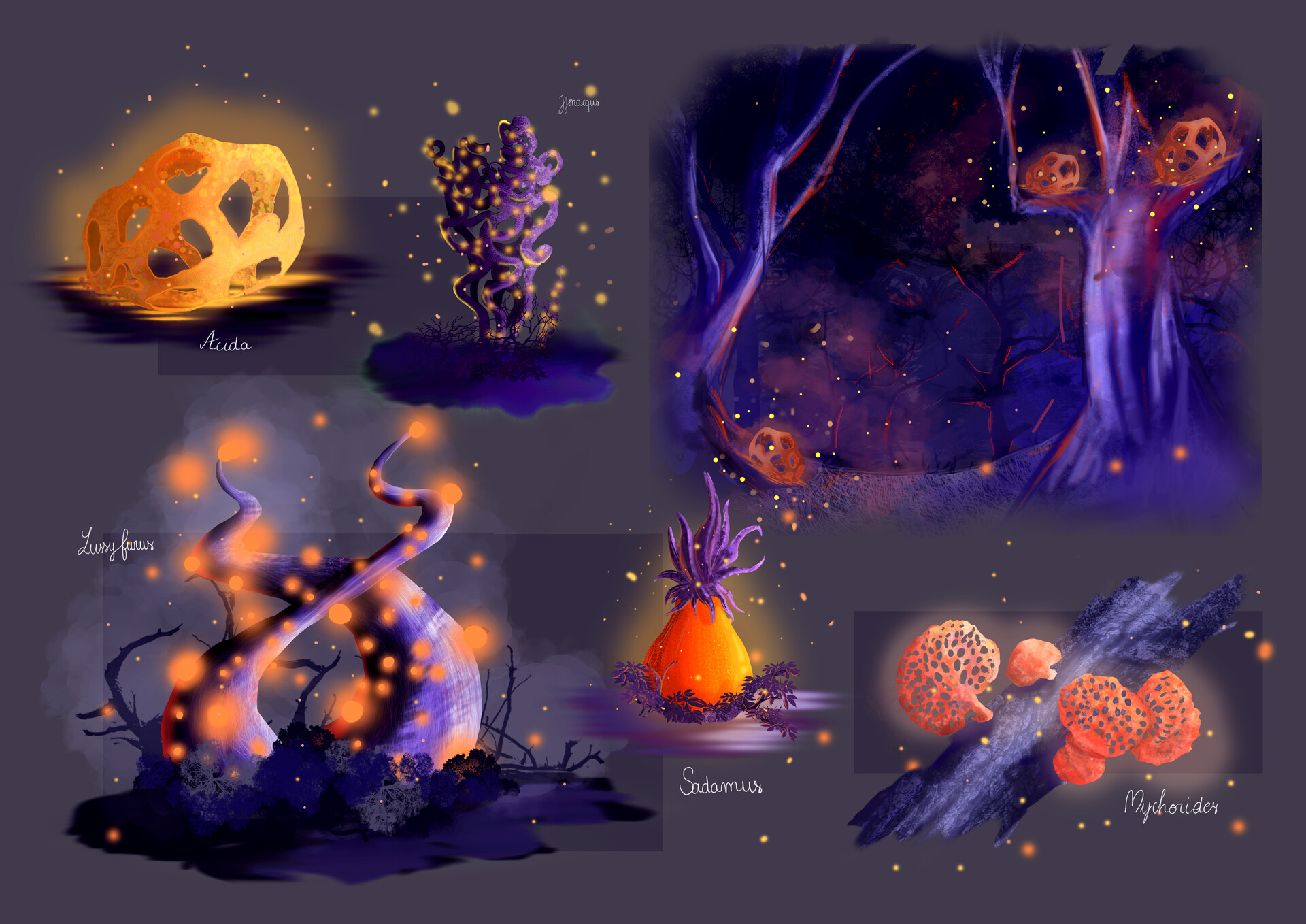 ArtStation - Concept art of plants