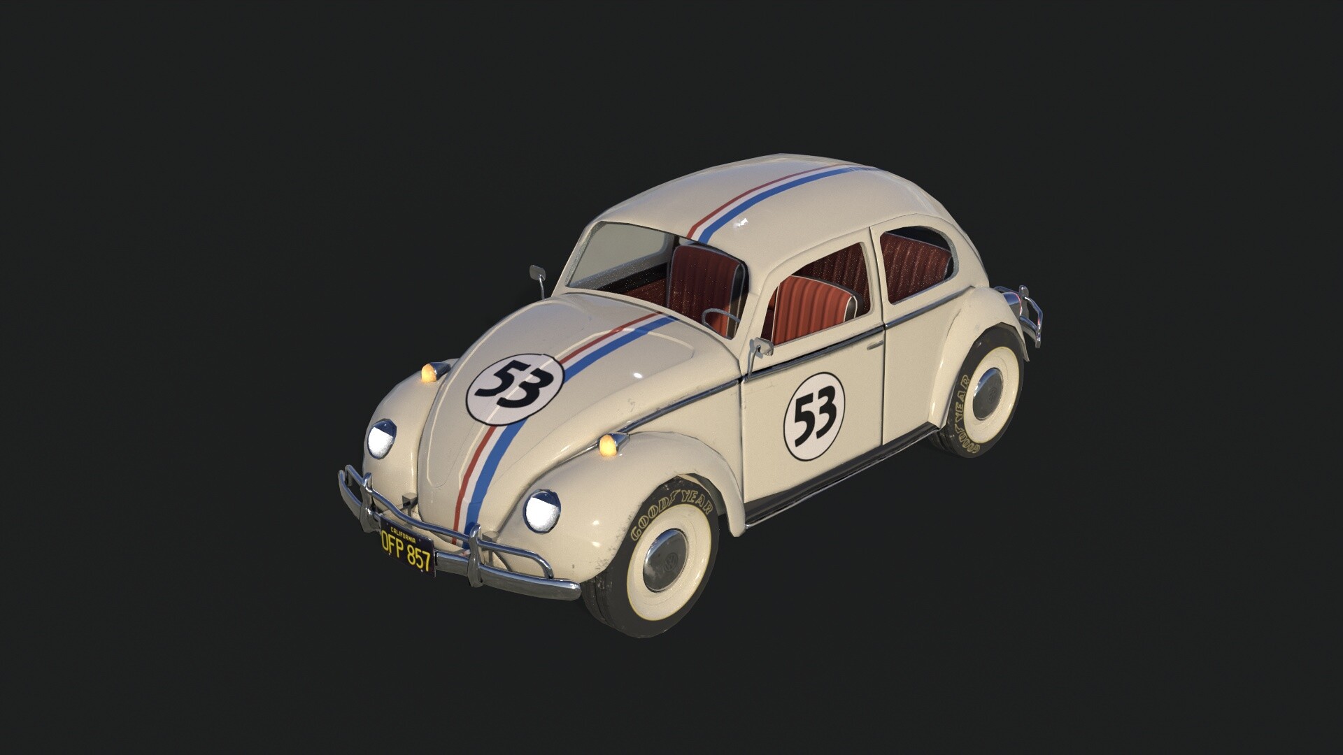 ArtStation - Beetle 1963 "Herbie"