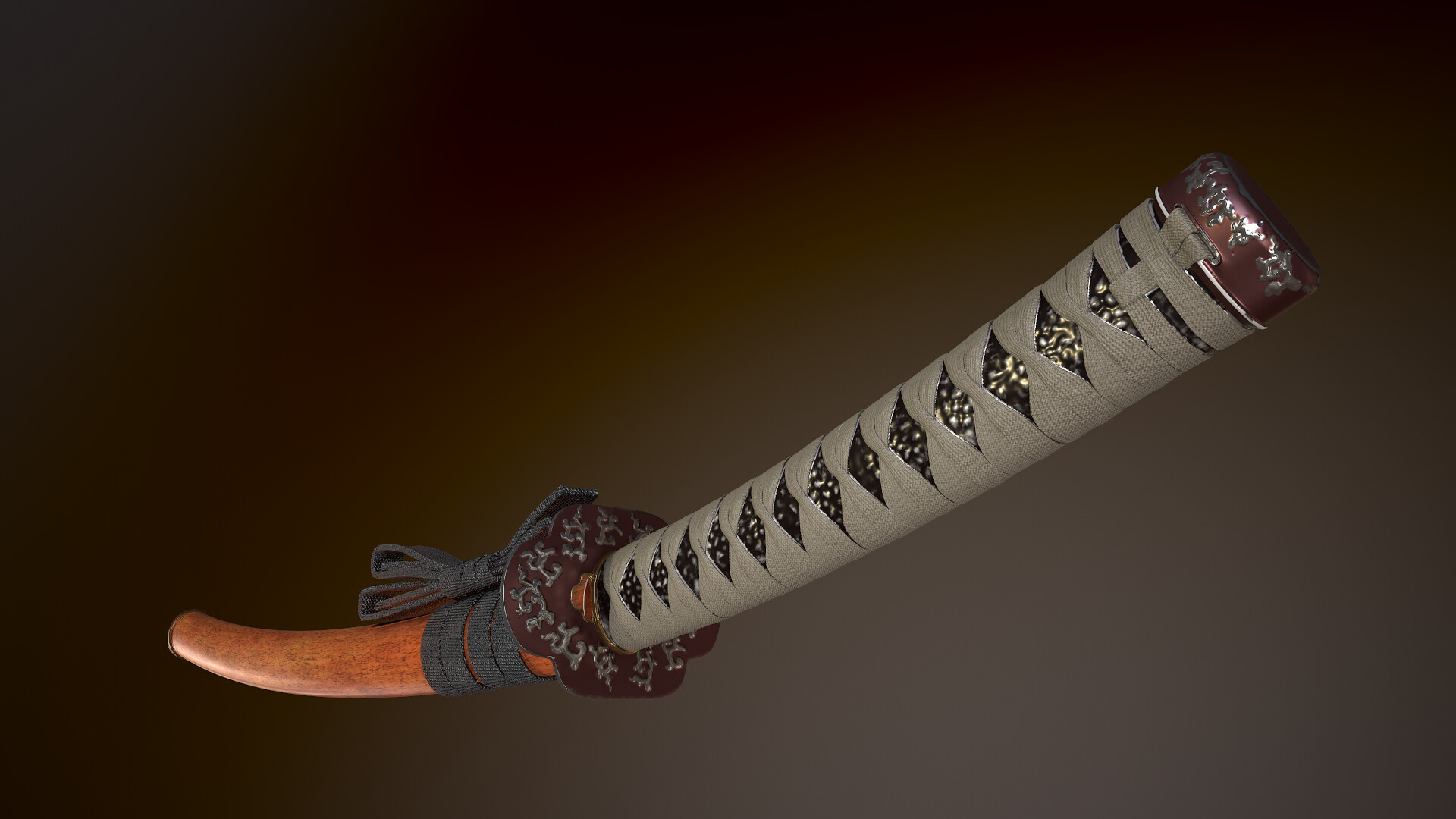 ArtStation - samurai katana blade modelling and texturing.
