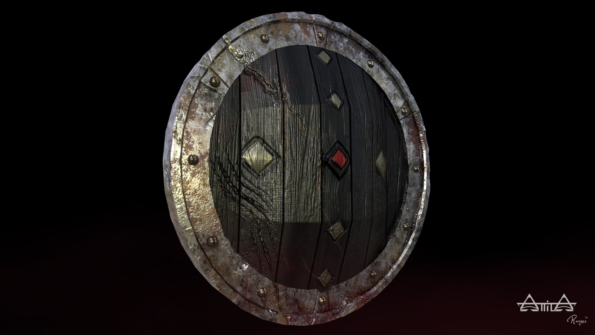 Pedro Ramírez (@attila_ramirez_art) - Dark Ancient Shield