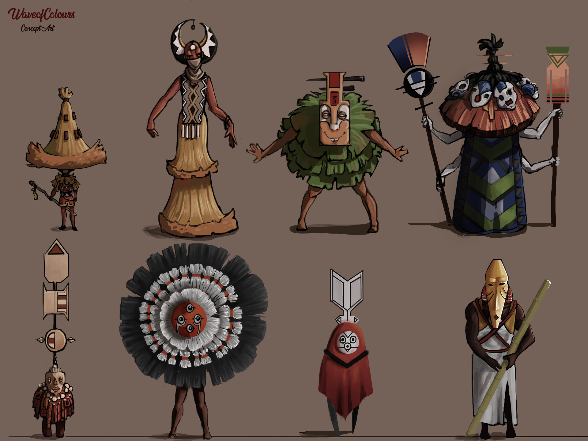 ArtStation - African Shaman, character concepts