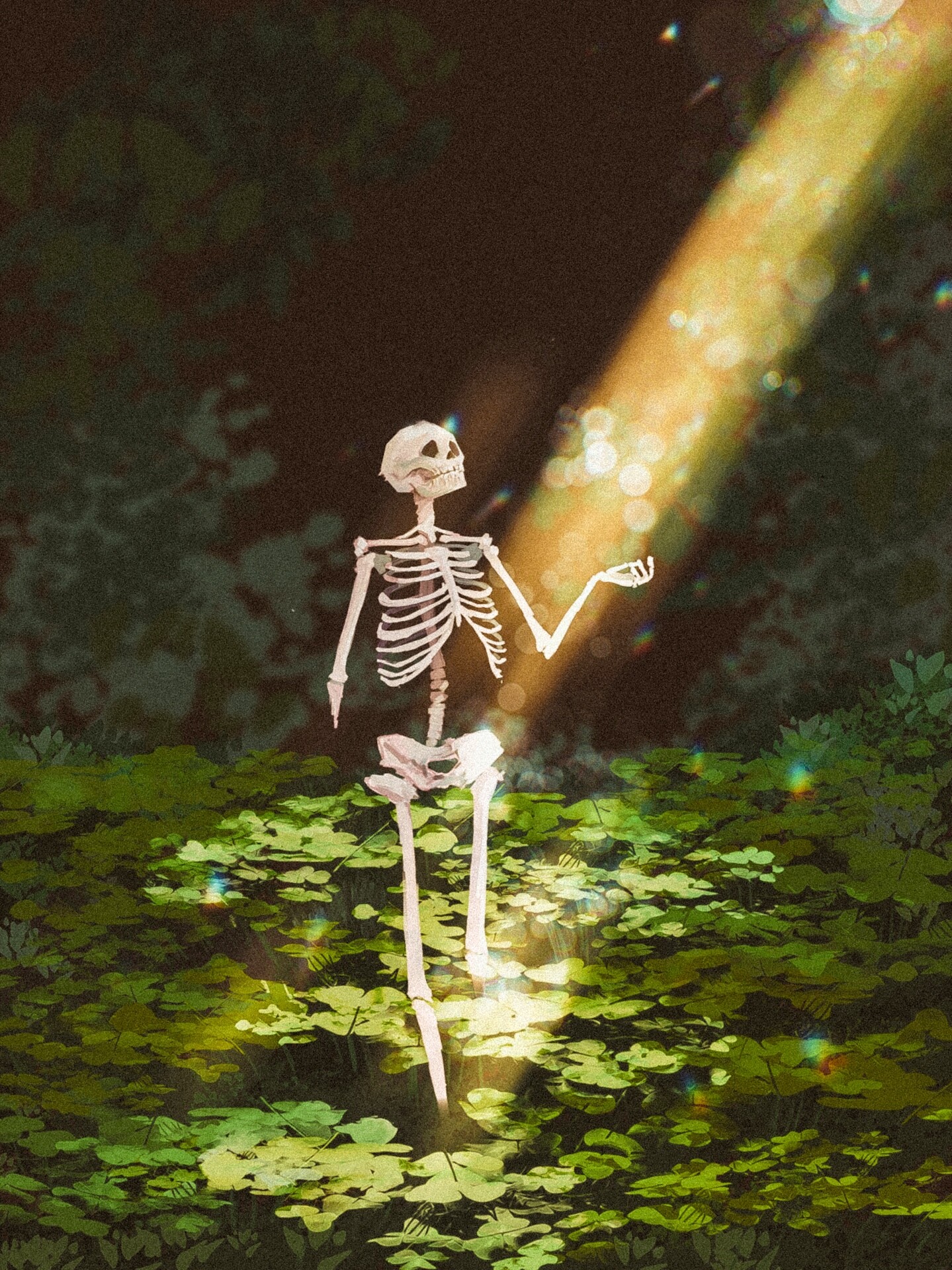 ArtStation - Skeleton and plants #2