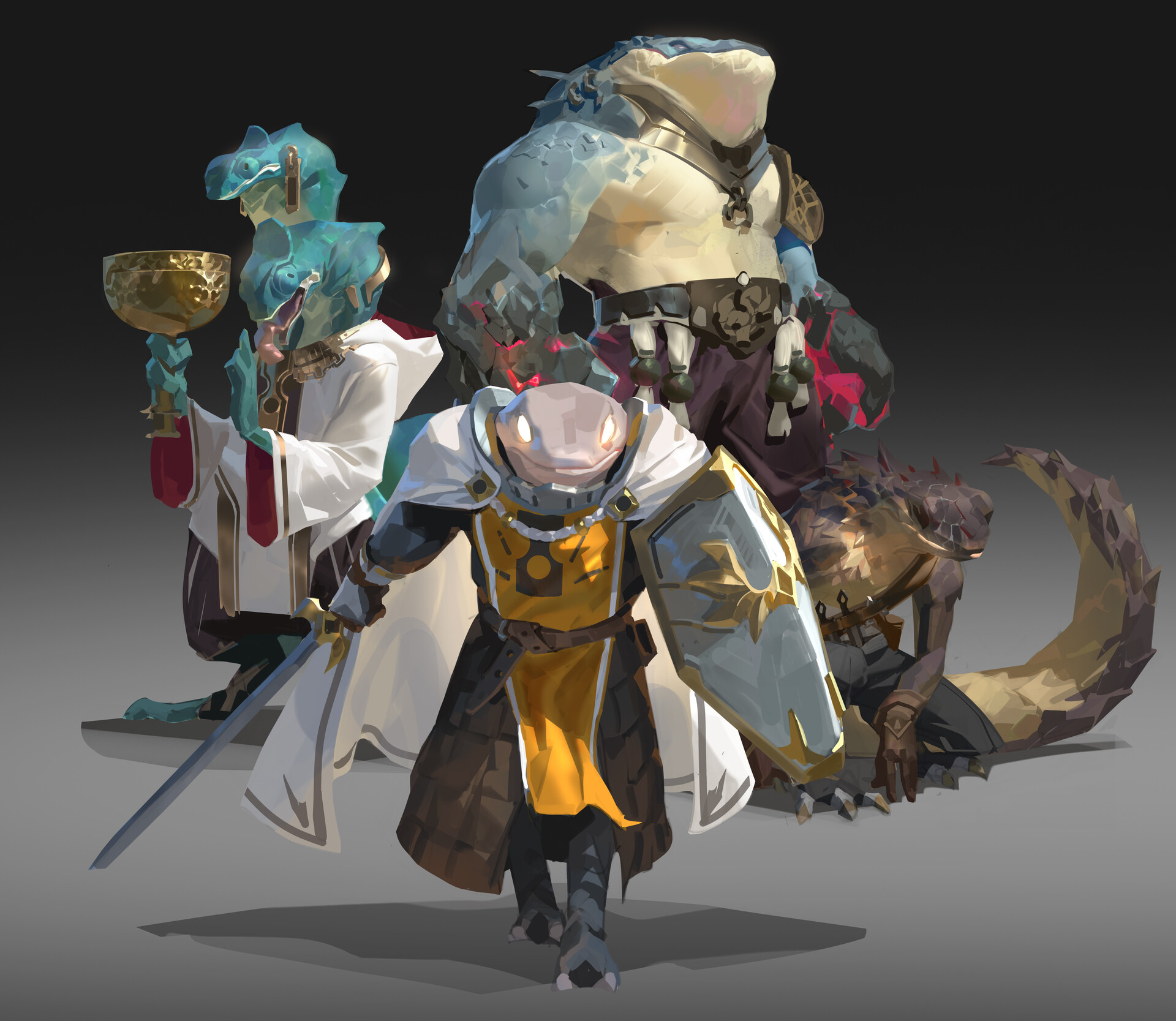 ArtStation - Lizard Party