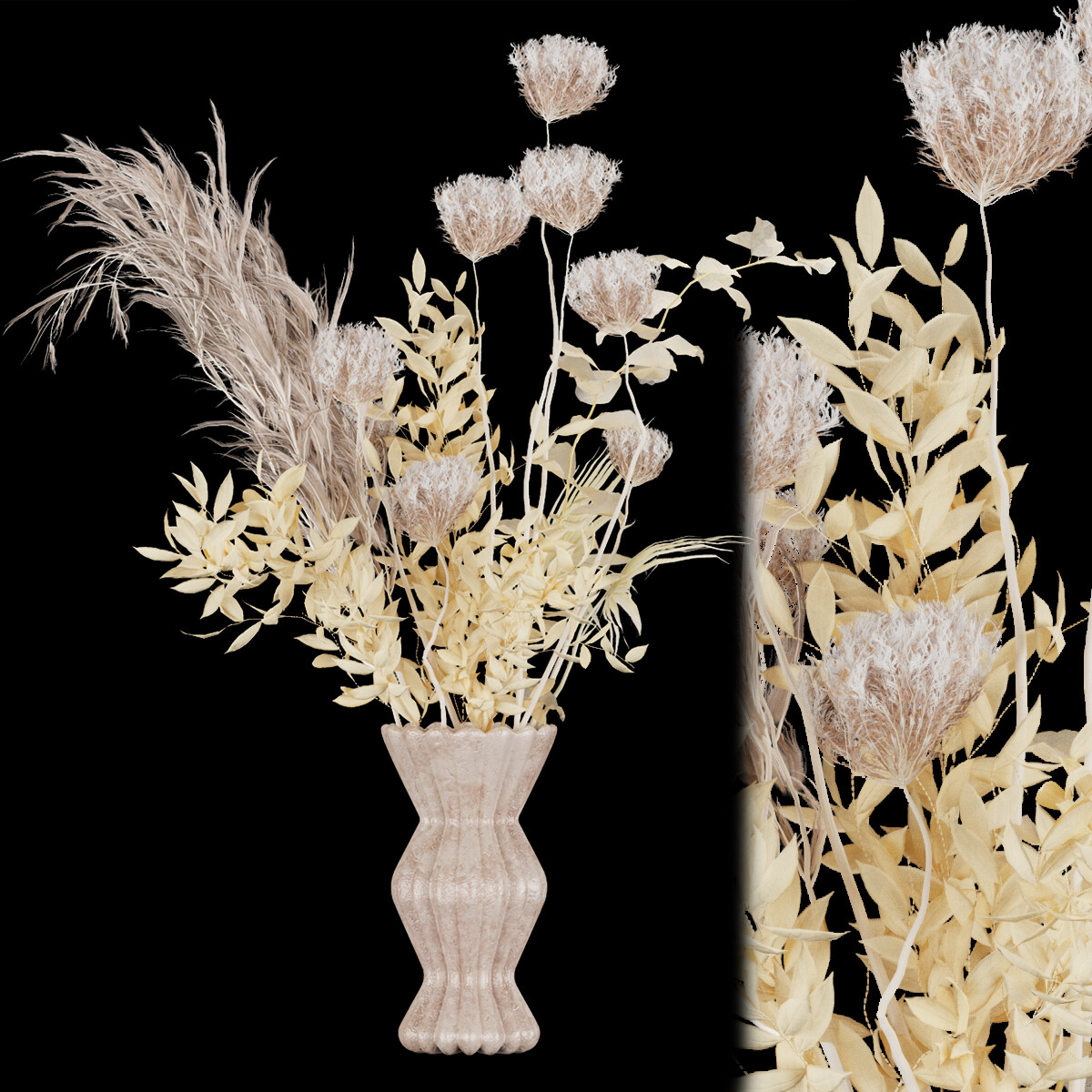 ArtStation - Collection plant vol 75 - dried - flowers - Bouquet ...