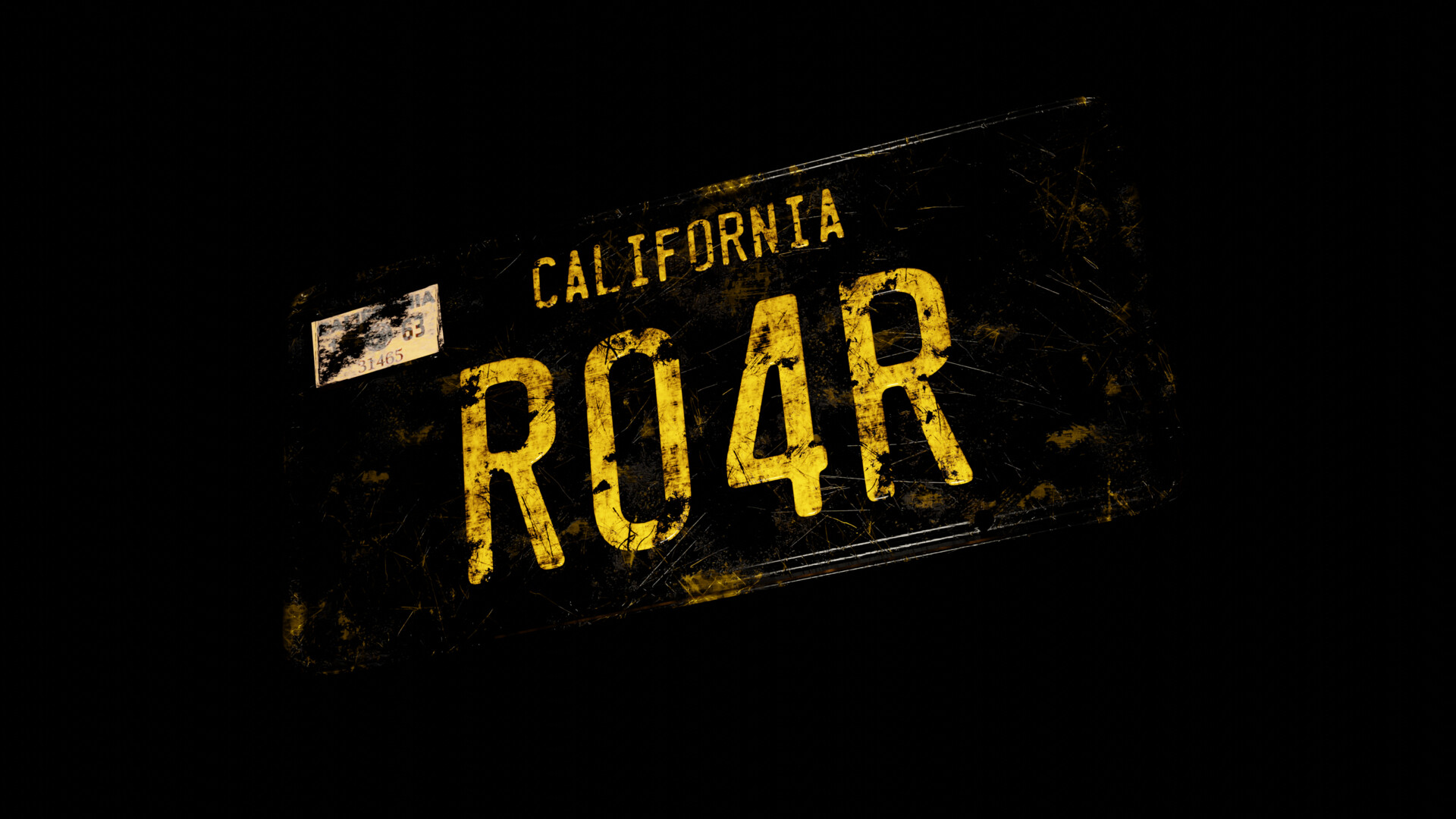 ArtStation - RO4R License Plate - 1963