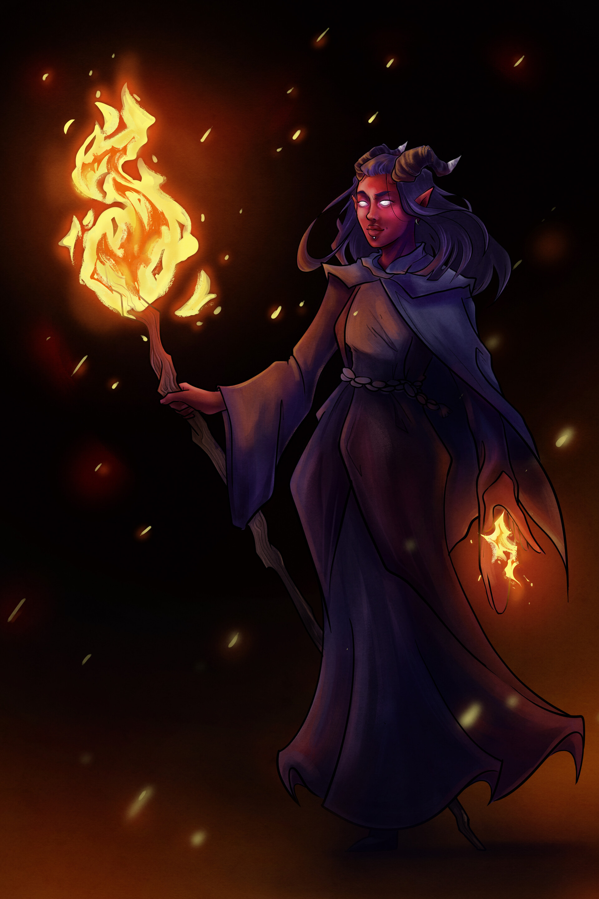 ArtStation - Oriana The Warlock