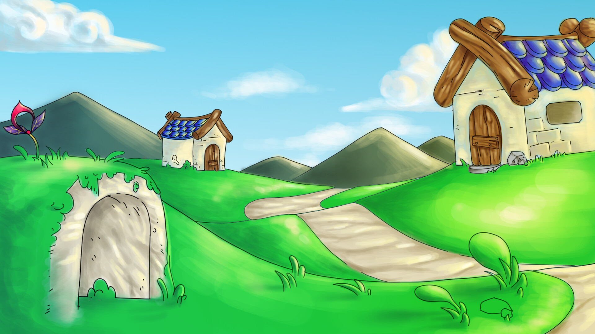 ArtStation - Background Concept & 3d Background Model