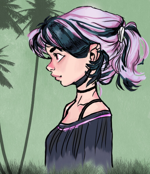 ArtStation - solo girl like me software: photoshop