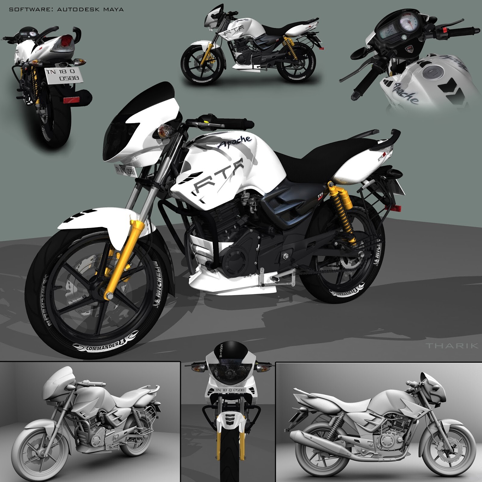 ArtStation - Apache RTR- BIke