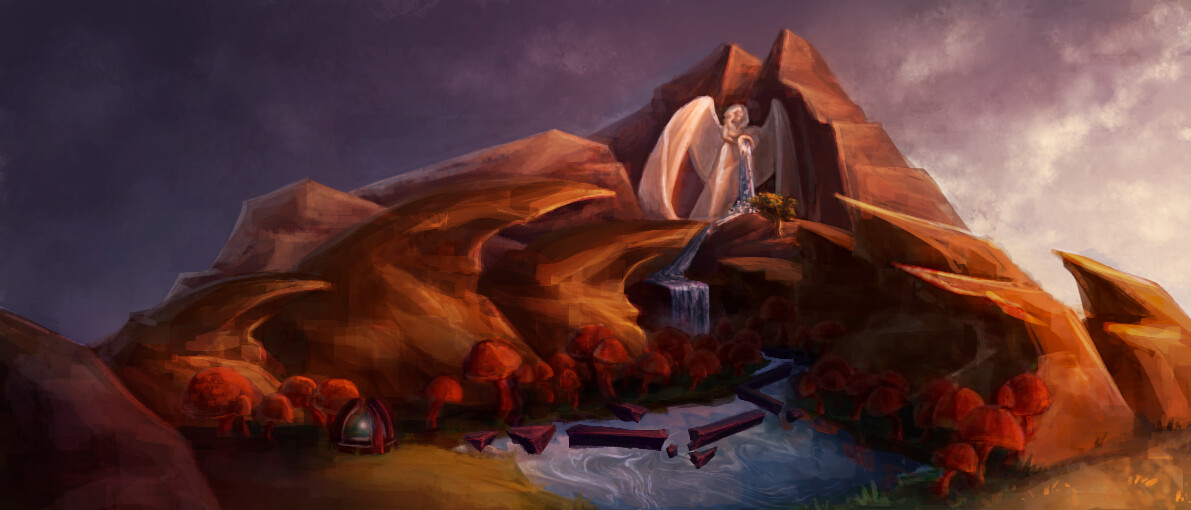 ArtStation - Level Whitebox (with CG render)