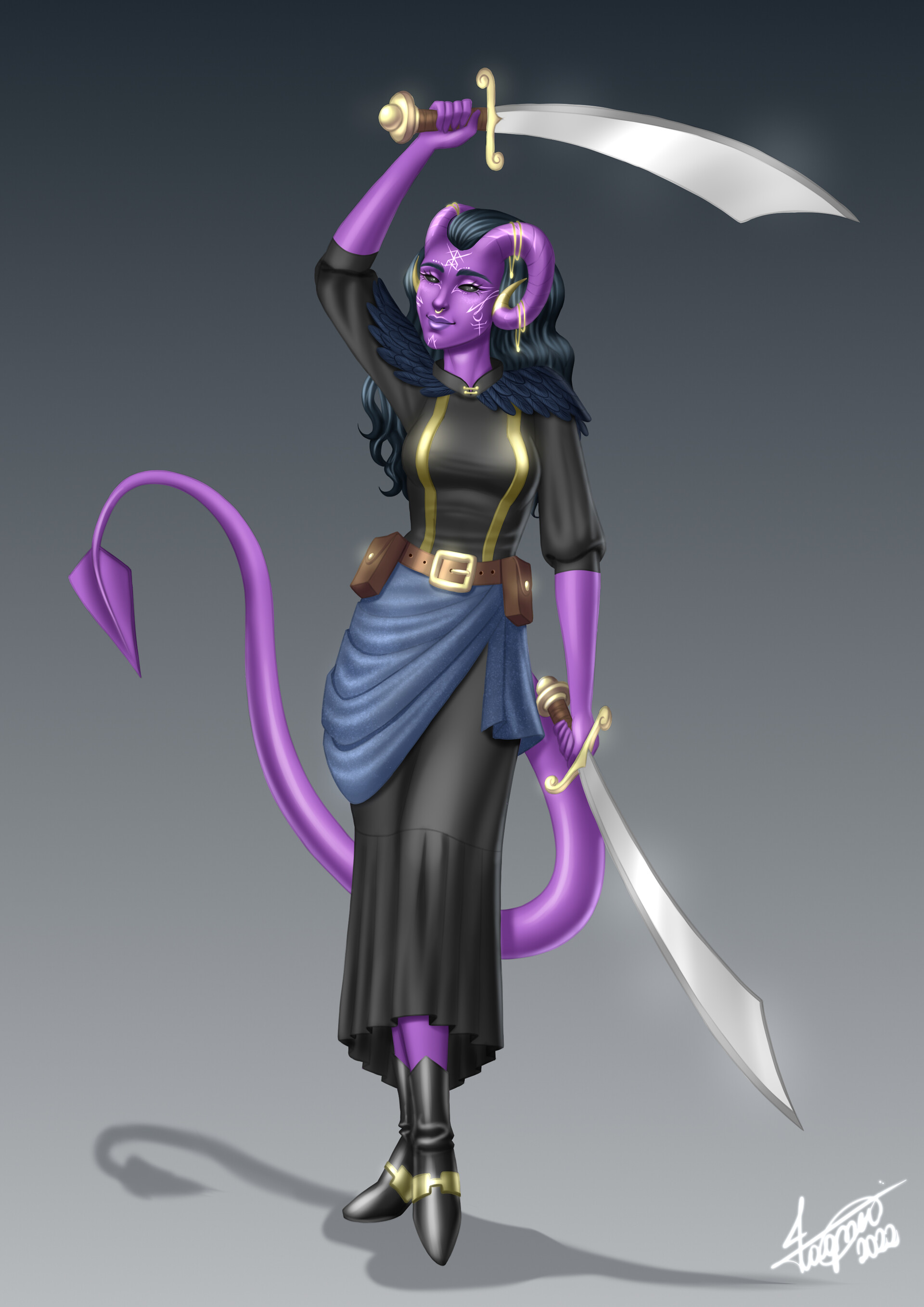 ArtStation - Tiefling commission