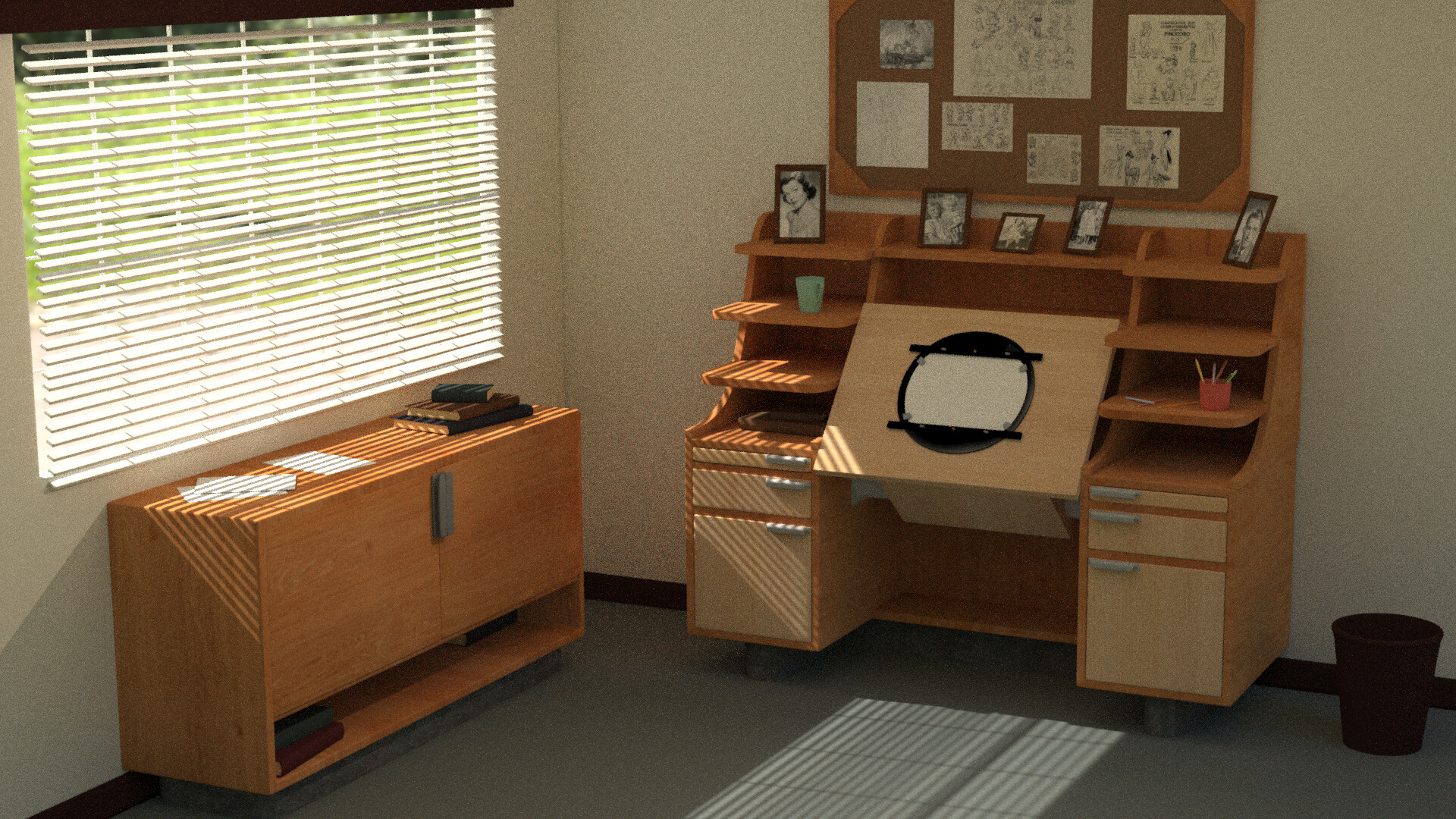 Moyra Donnelly - Kem Weber Animation Desk (1938) 3D Model