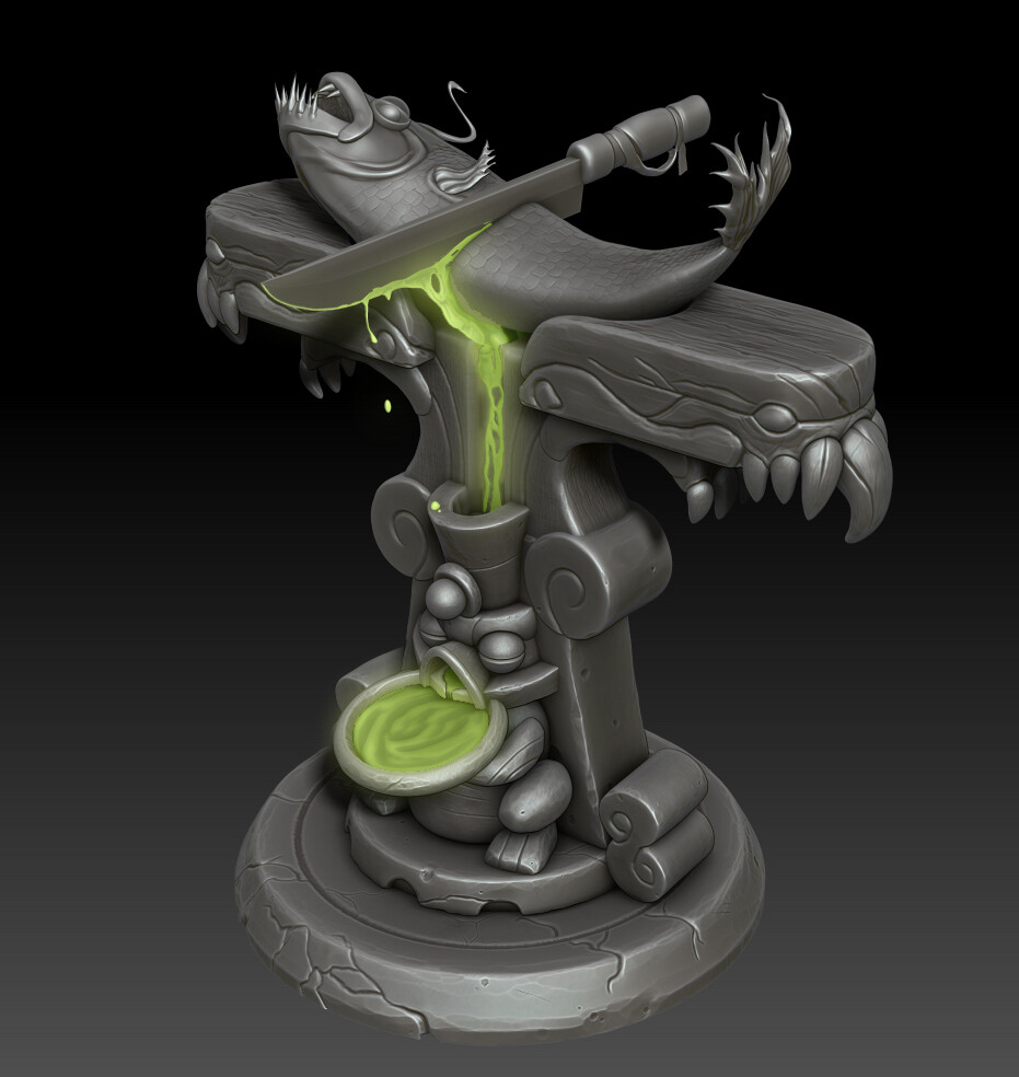 ArtStation - Ritual altar for Dagon