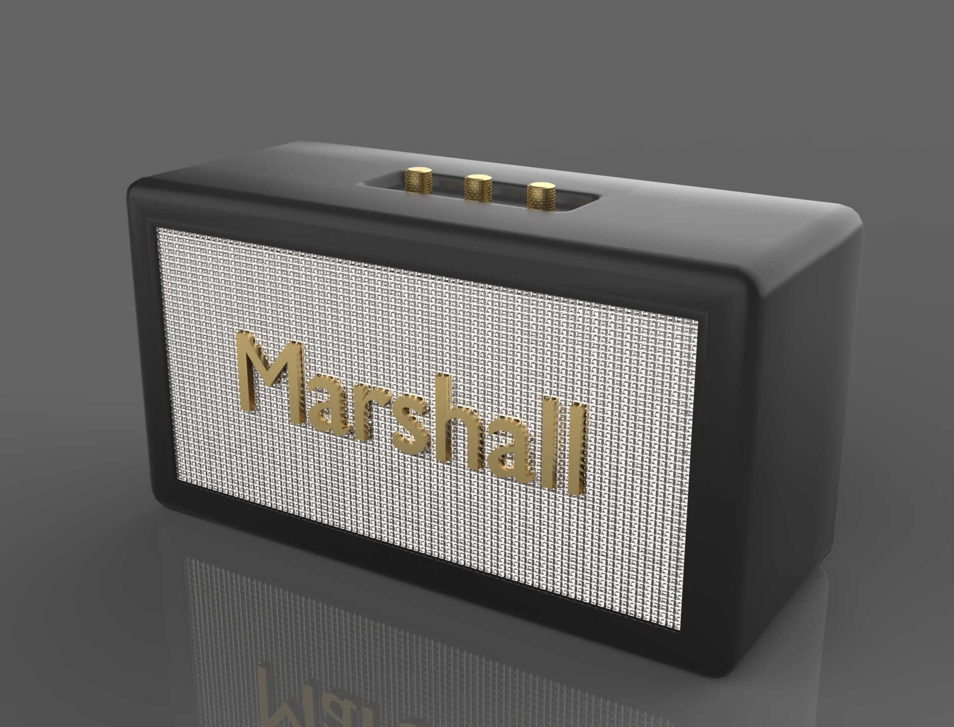 ArtStation - Marshall Speaker Product modeling