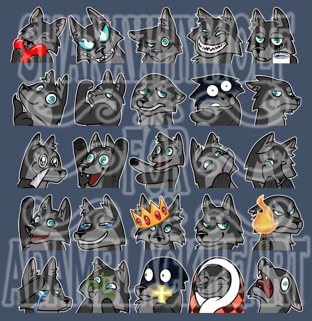 ArtStation - Wolf smiles for Twitch streamer AdamBlackhard