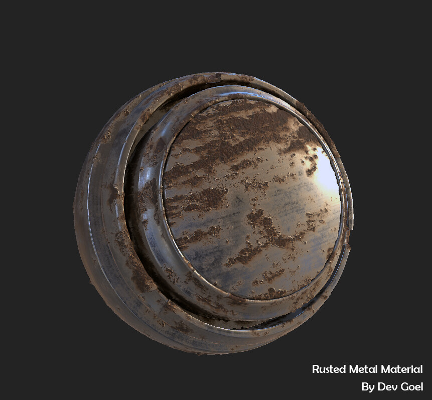 ArtStation - Rusted Iron Material