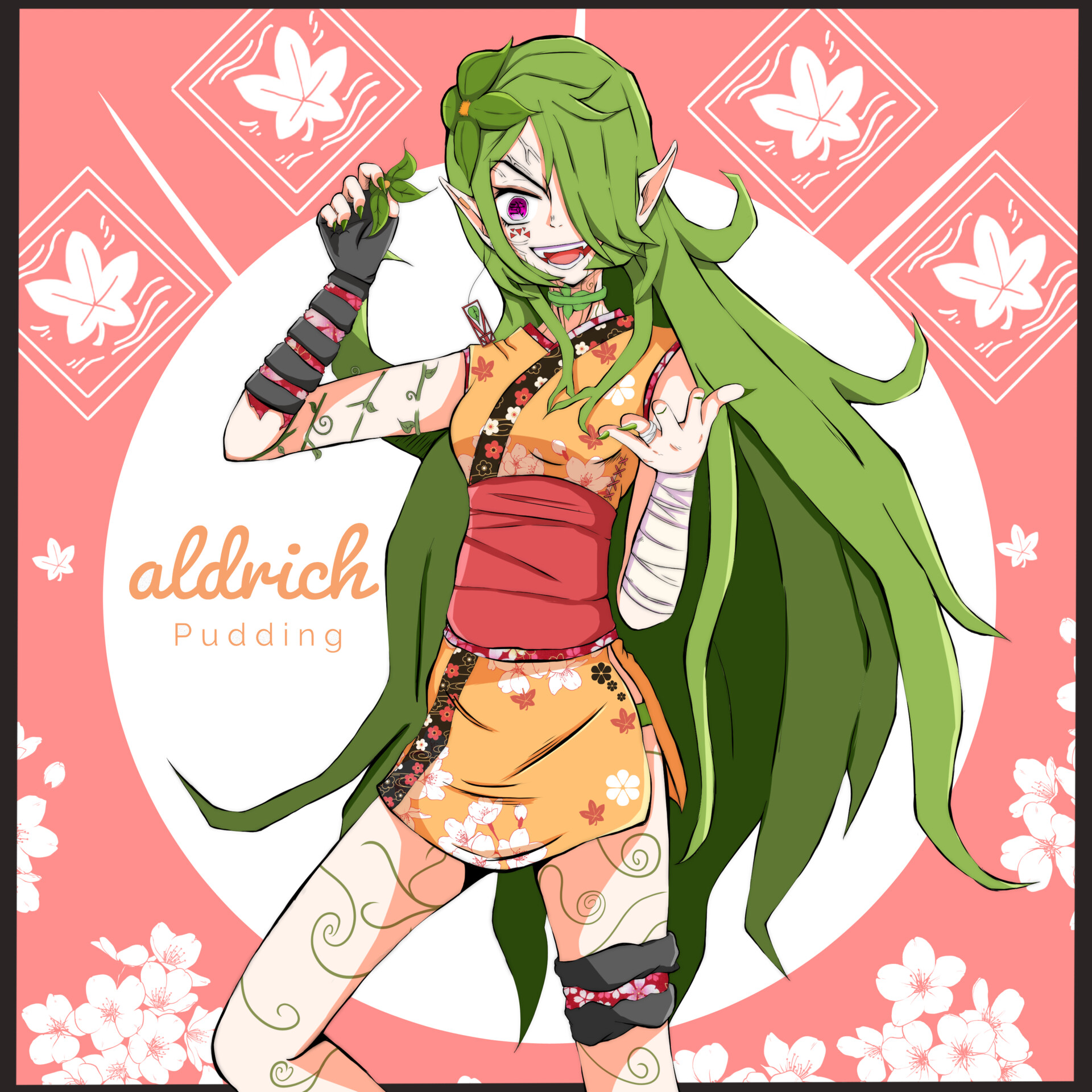 ArtStation - Lucy in Demon Slayer Style! (Kimetsu no Yaiba Fanart)