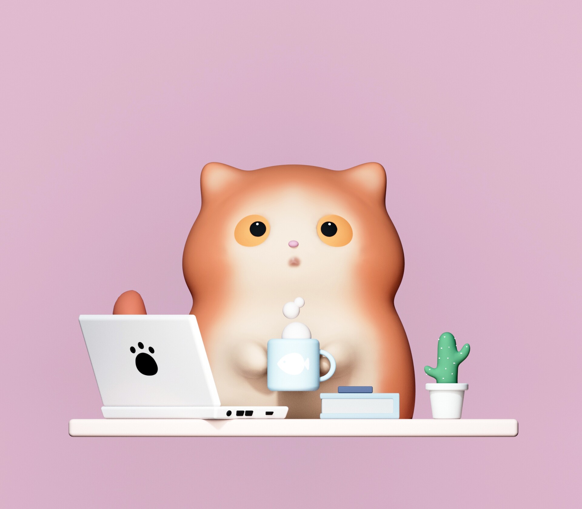 ArtStation - Busy Cat