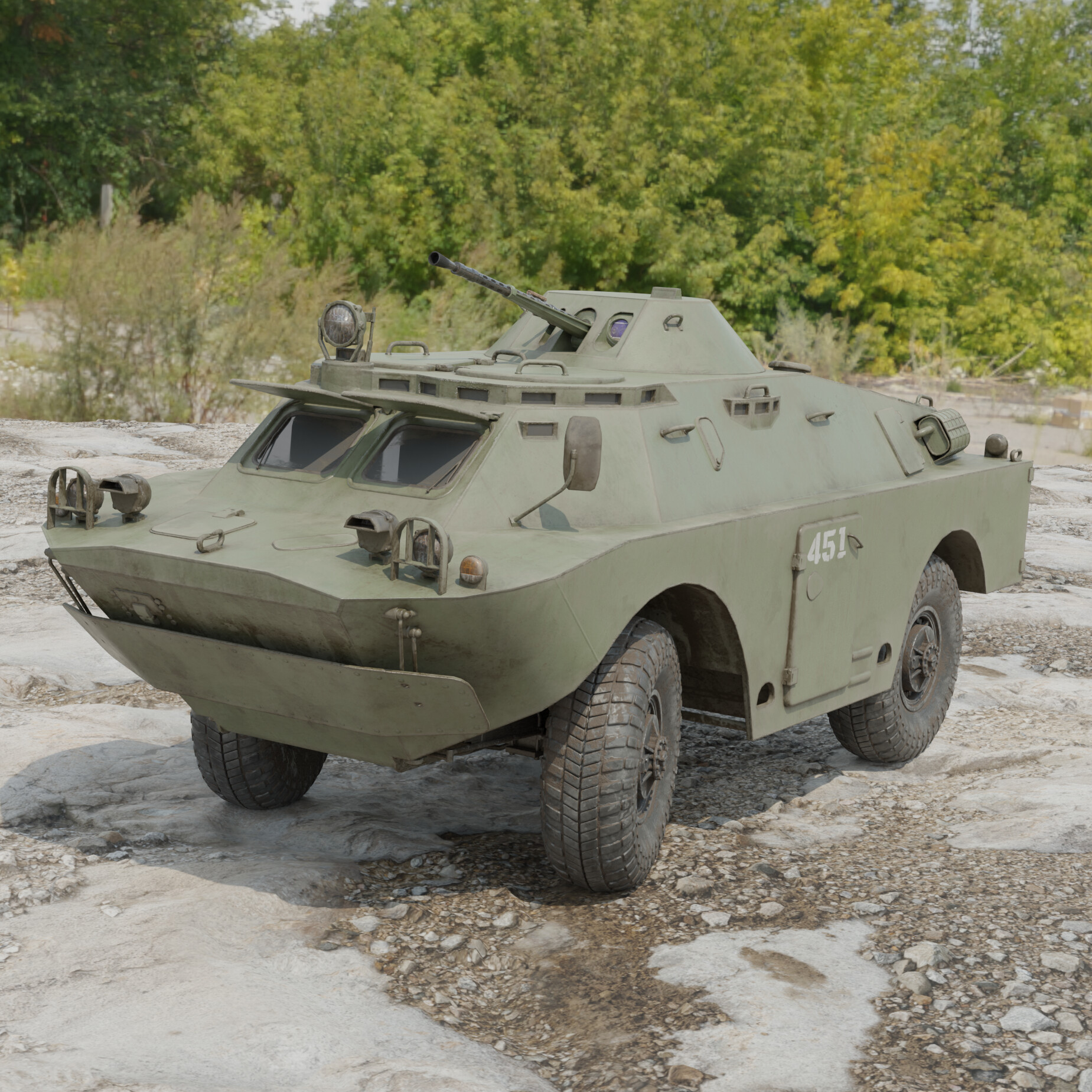 ArtStation - BRDM 2 armored reconnaissance vehicle