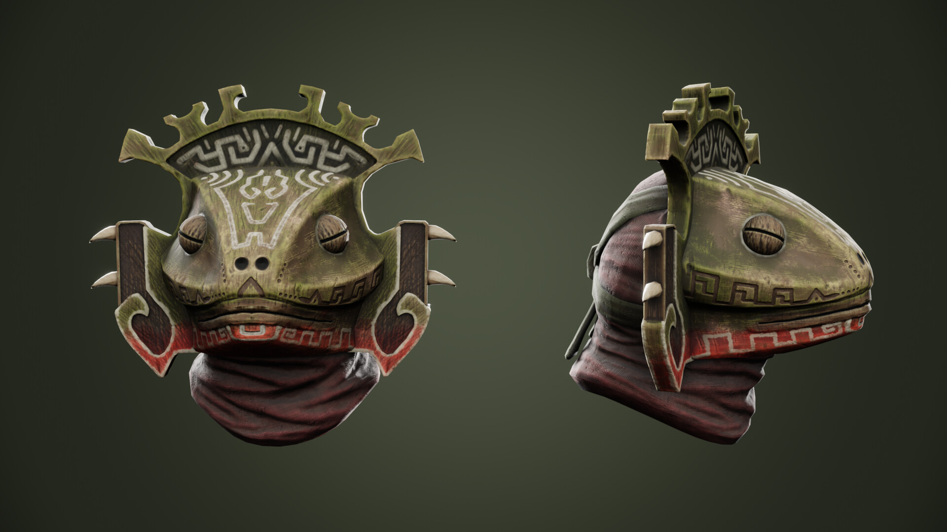Marcus Clark - Bog Blight Mask - ESO Fan Art