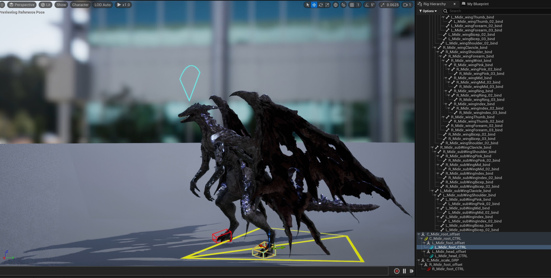 Jacob Browning - Darkeater Midir Control Rig, Playtest (UE5)