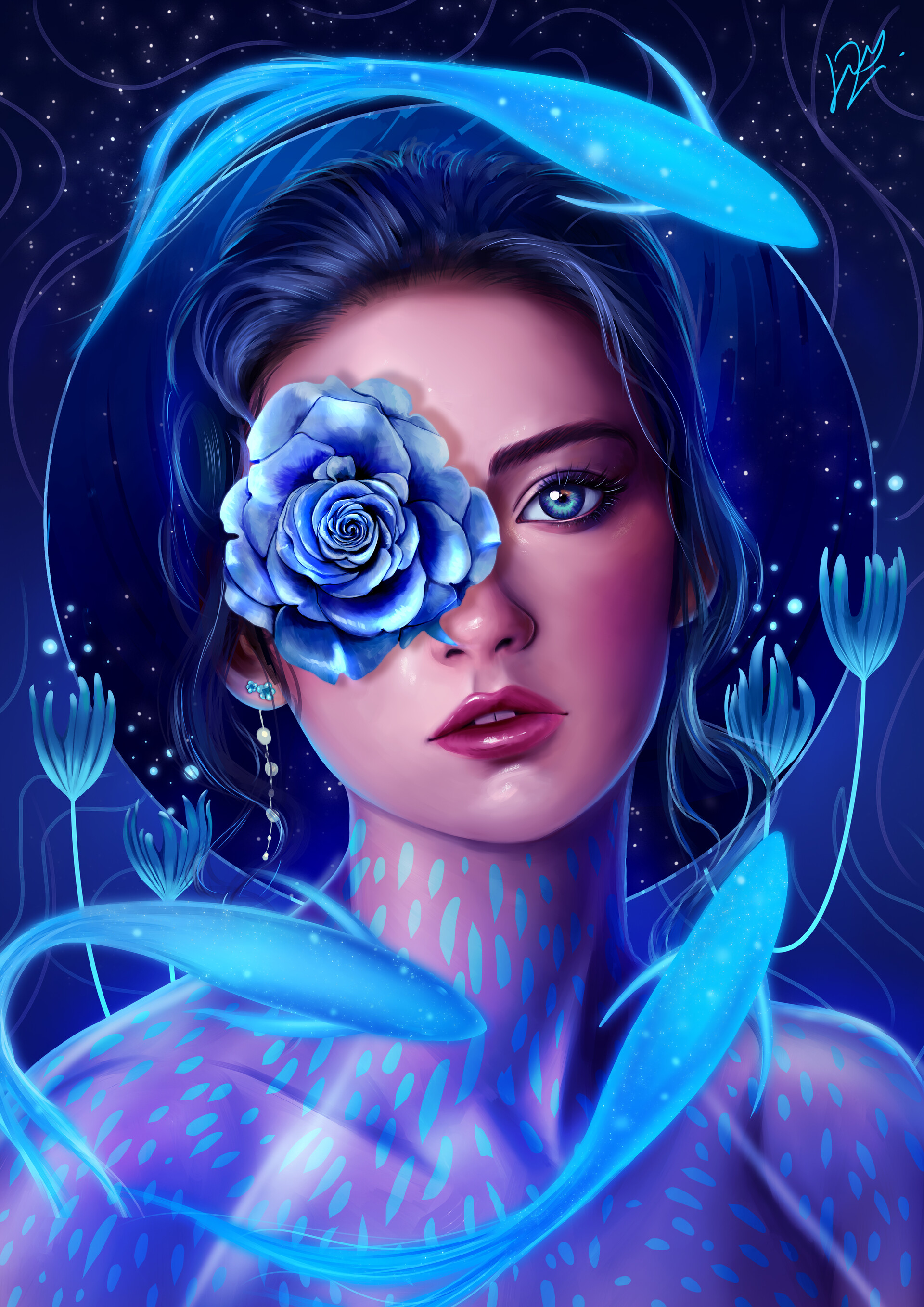 ArtStation - Portrait 'Blue'