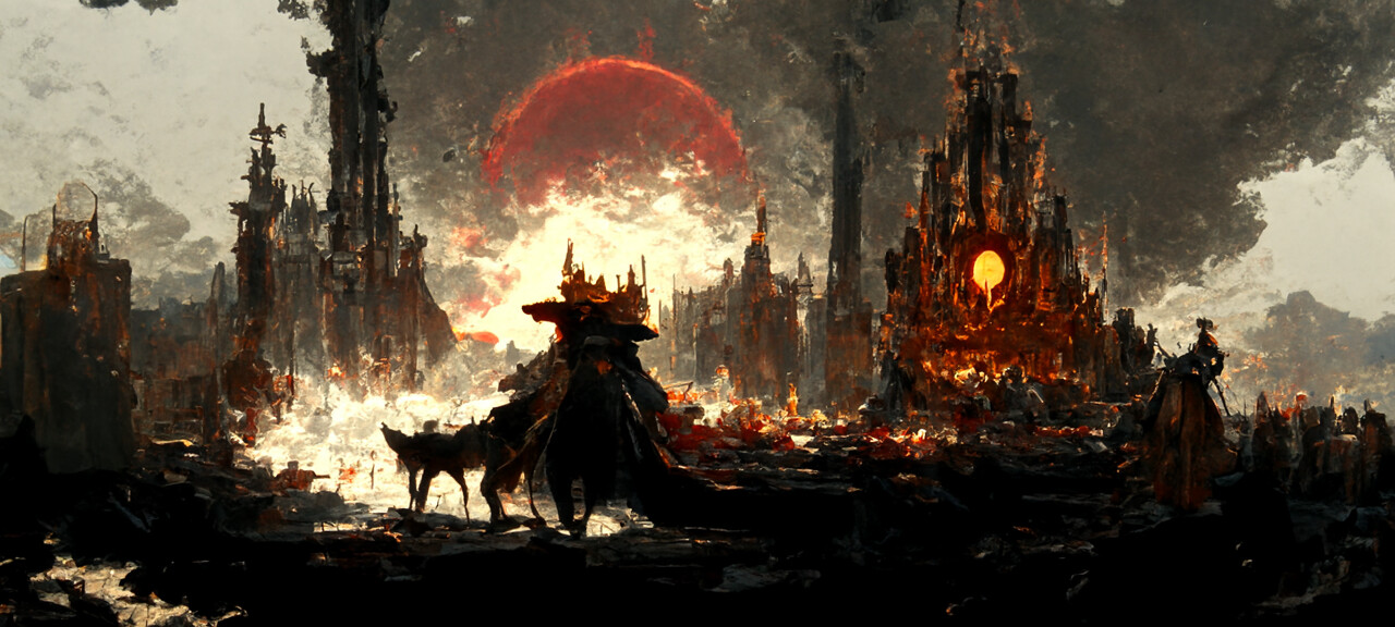 ArtStation - Blood moon.