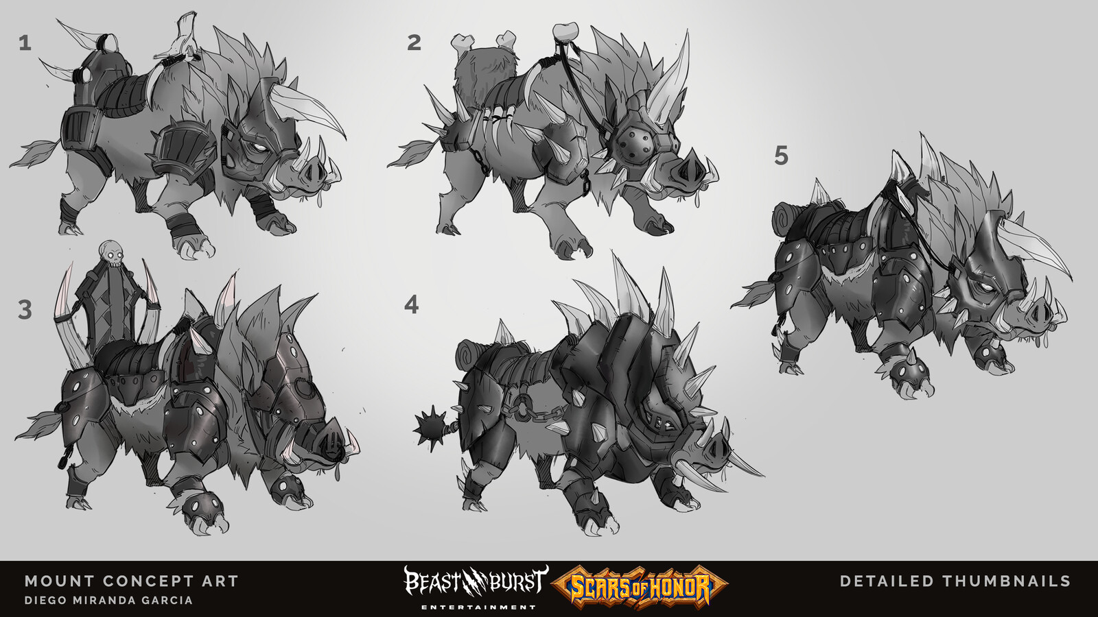 Diego Miranda Garcia - Orc Mount Concept Art