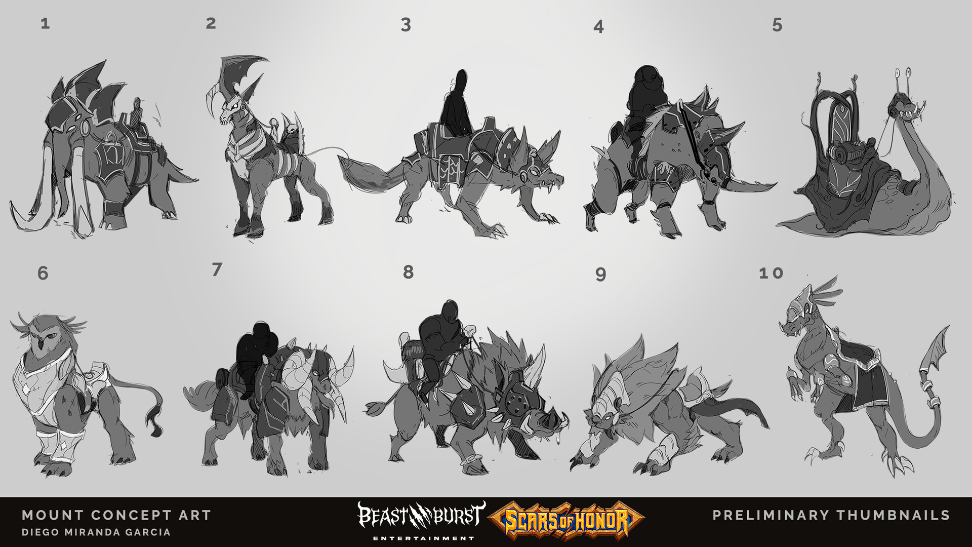 Diego Miranda Garcia - Orc Mount Concept Art