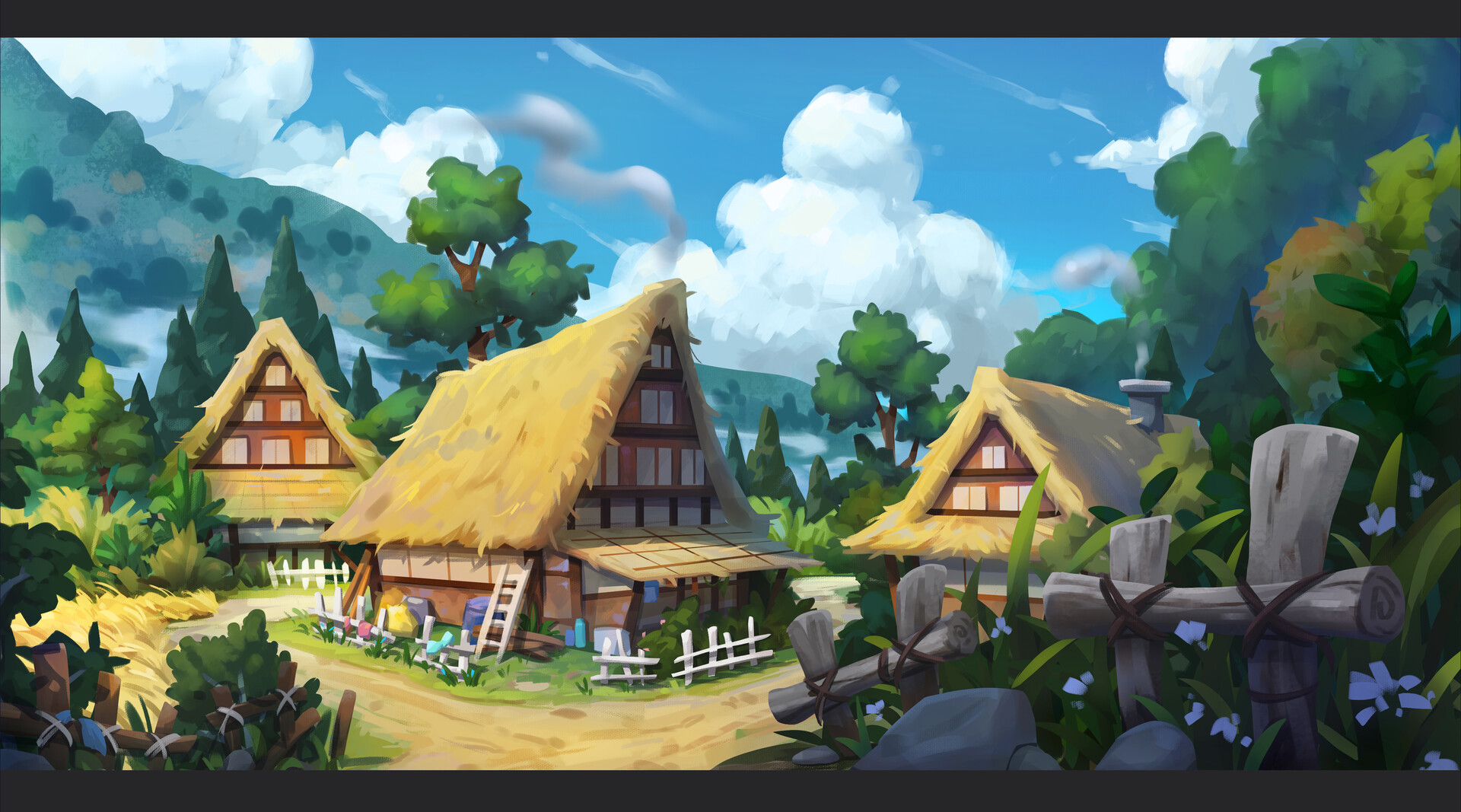 ArtStation - A normal village
