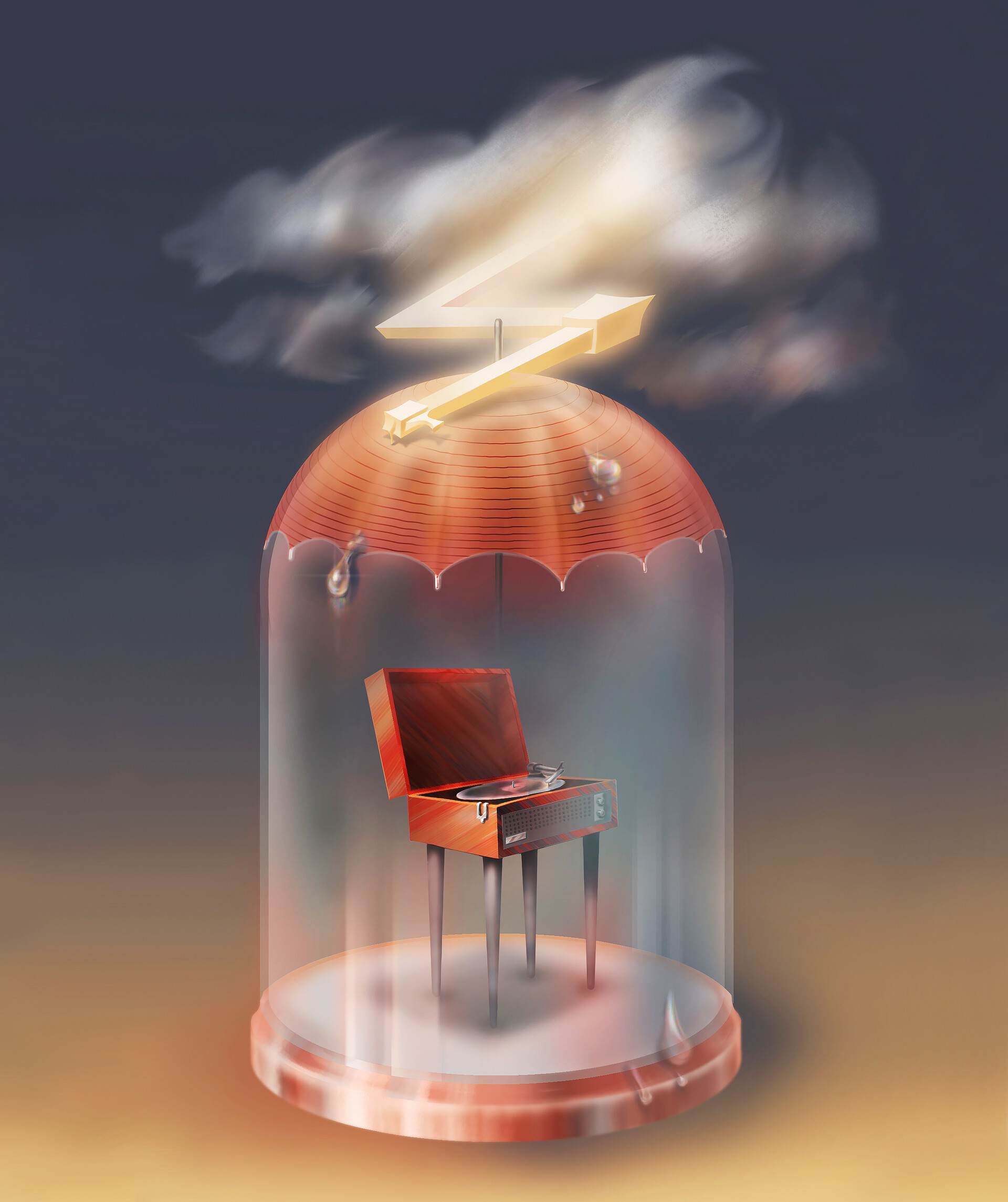 ArtStation - Spring vinyl thunderstorms