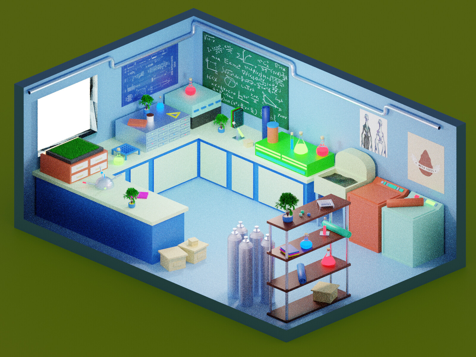 ArtStation - Physicist's laboratory