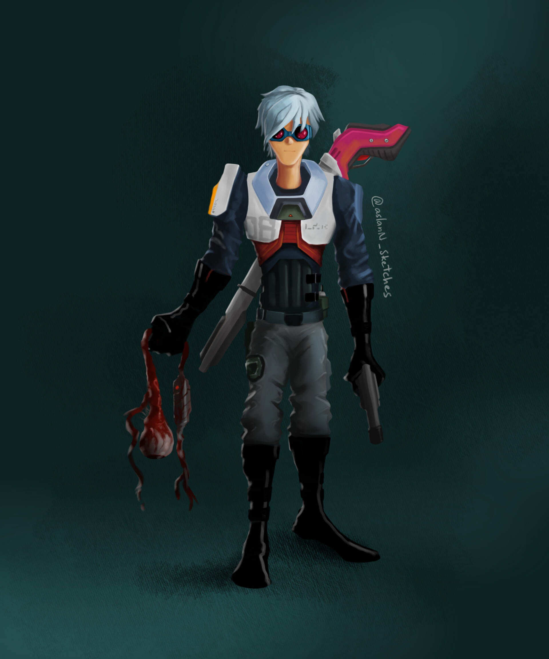 ArtStation - Jett the Solo Monster Hunter