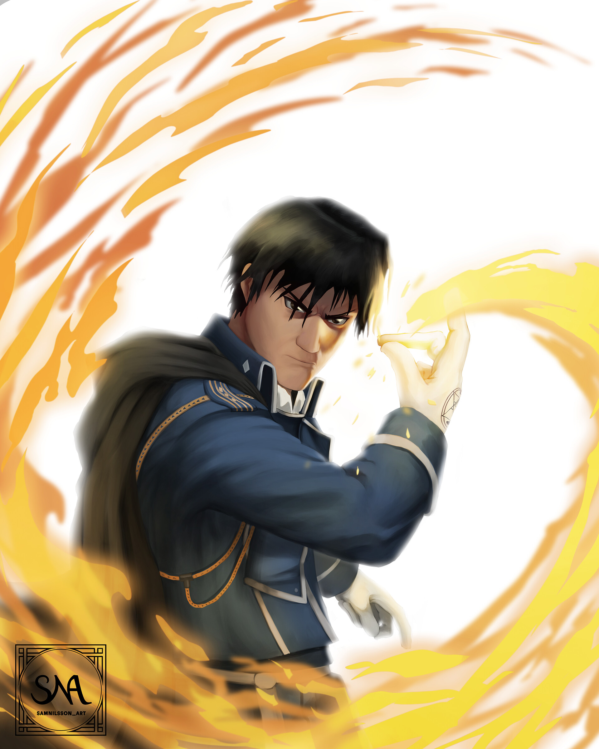 ArtStation - Roy mustang - The Flame Alchemist.