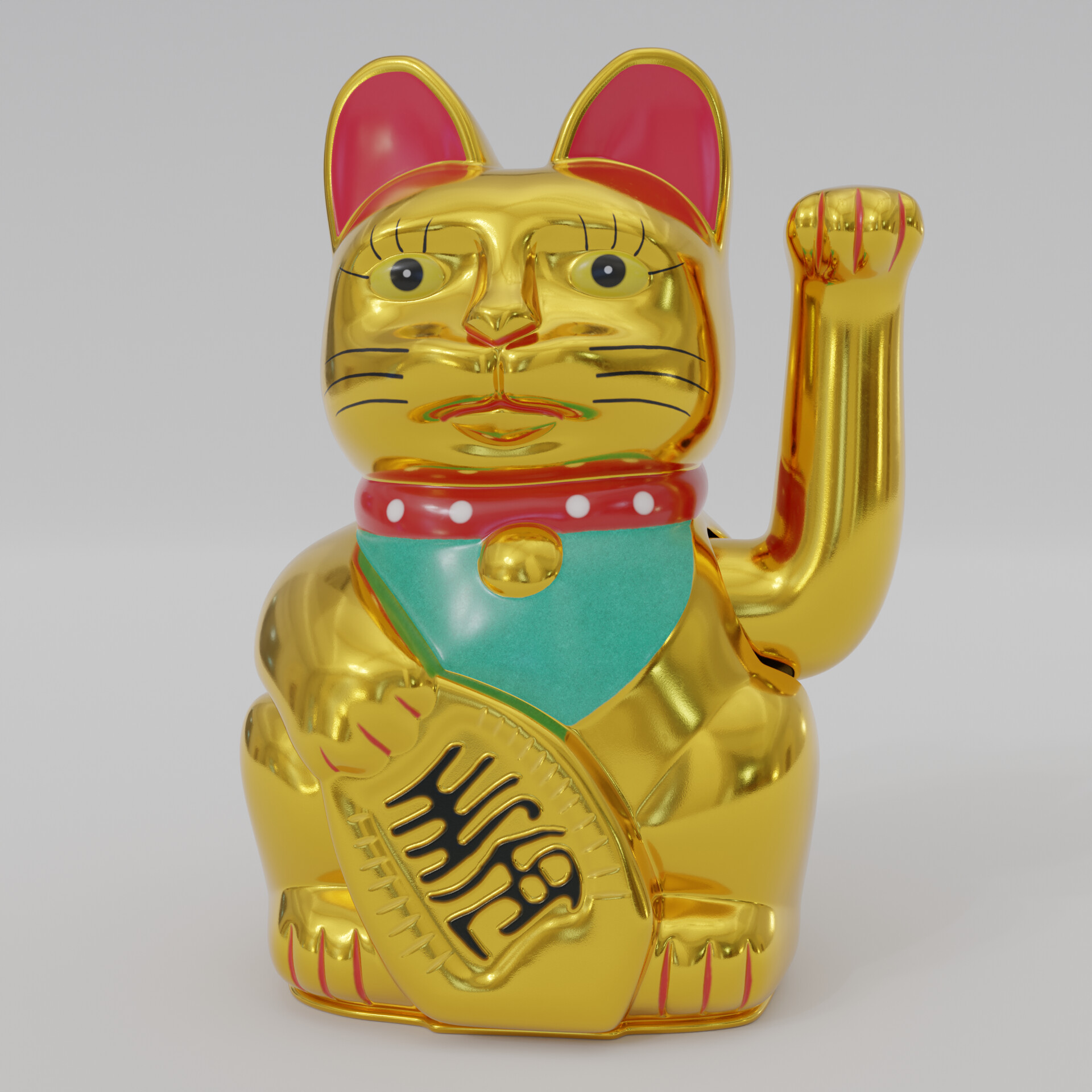 ArtStation - Maneki neko Lucky cat