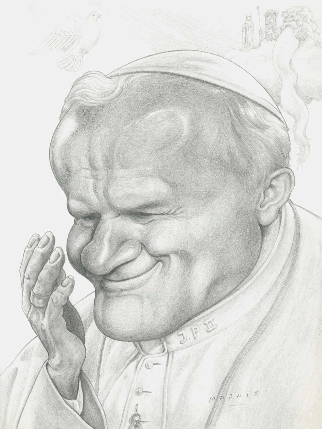 Pope John Paul Ii Drawing