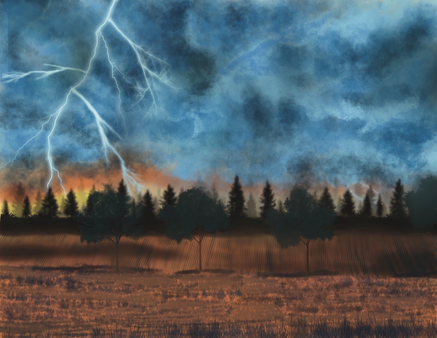 ArtStation - Lightning storm