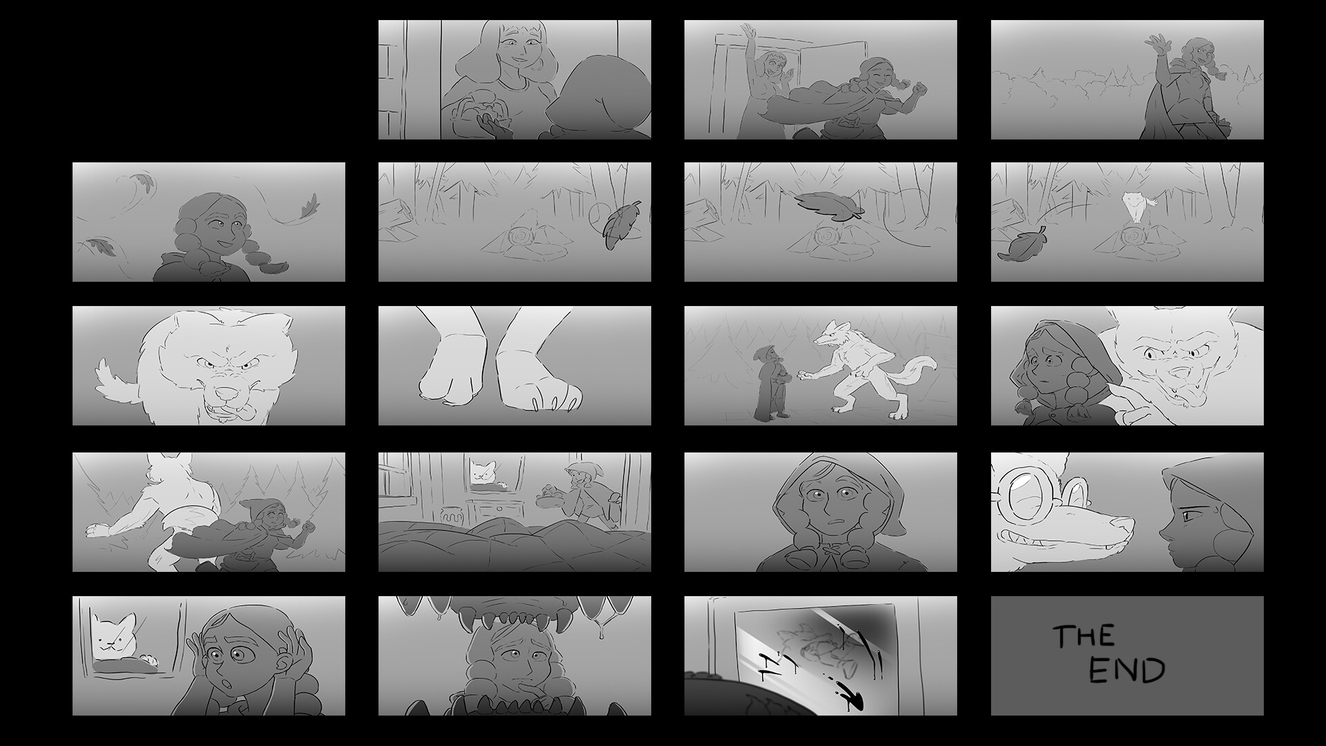 ArtStation - Little Red Riding Hood Storyboard